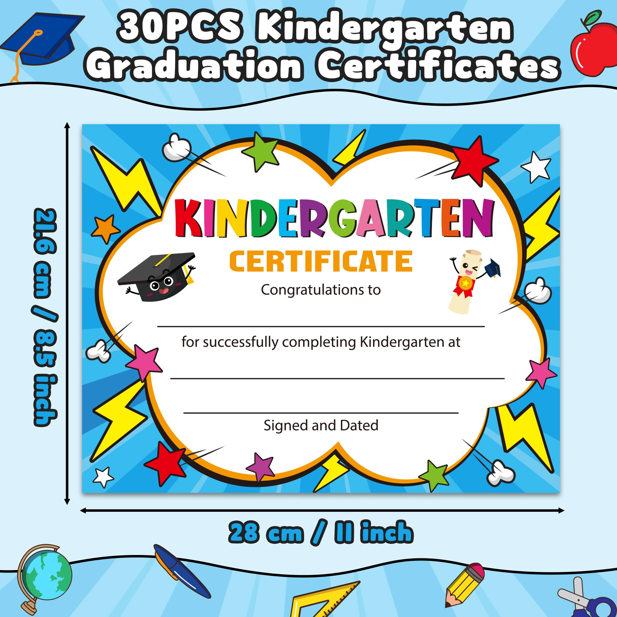 Kindergarten Graduation Certificates Editable Kindergarten Diploma ...