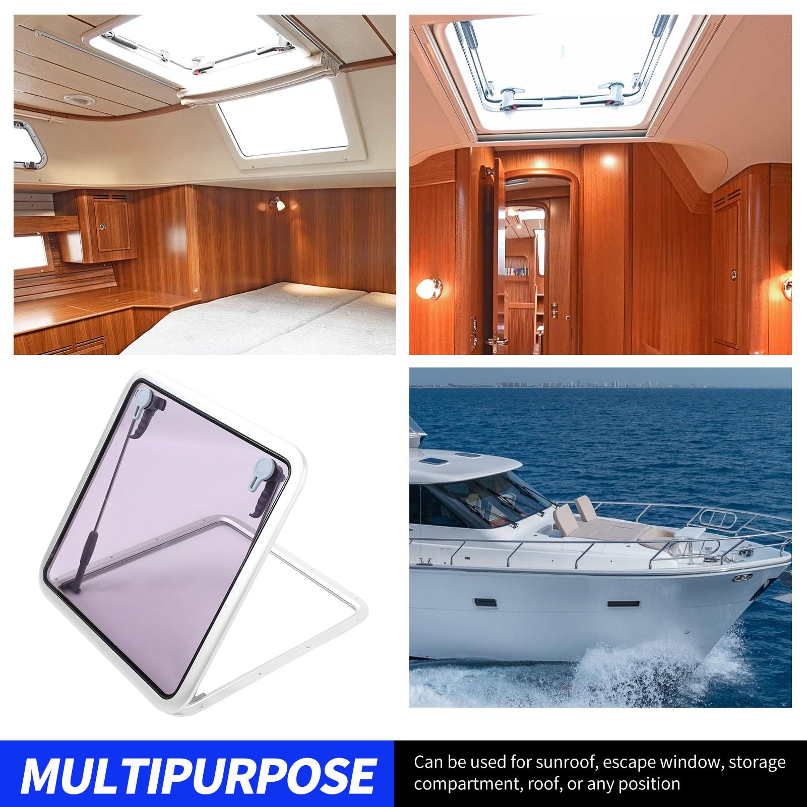 Snapklik.com : Boat Porthole Hatch Window, 24 X 24 Heavy Duty Vent ...