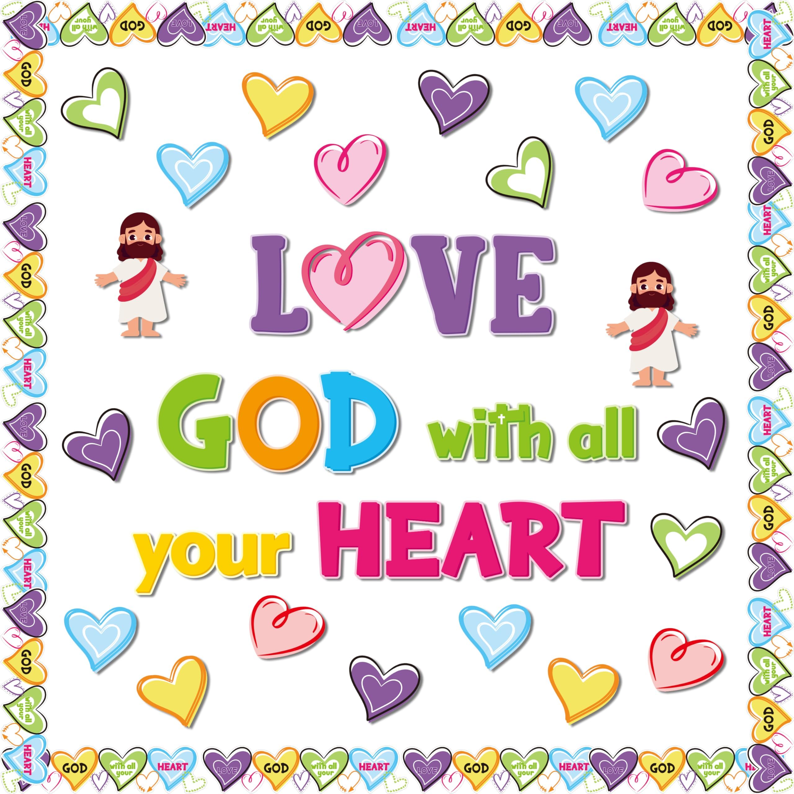 Amazon.com : BeYumi 98Pcs Love God with all your Heart Christian ...