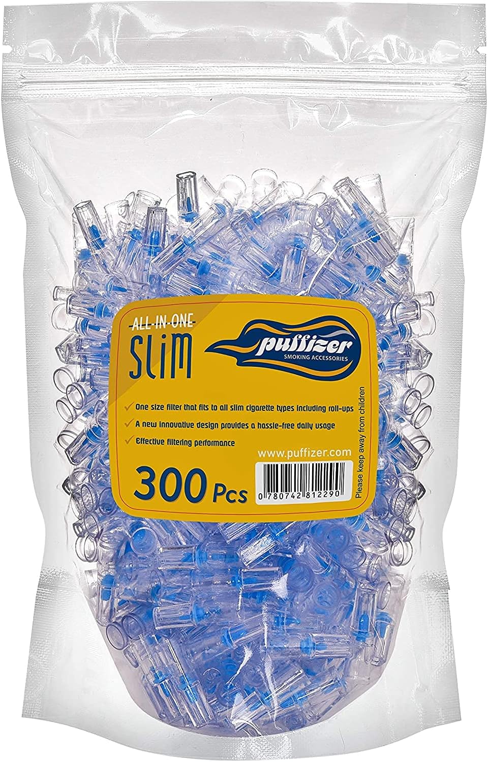 Puffizer Smart All-in-One Slim Cigarette Filters (for 5-6-7 mm ...