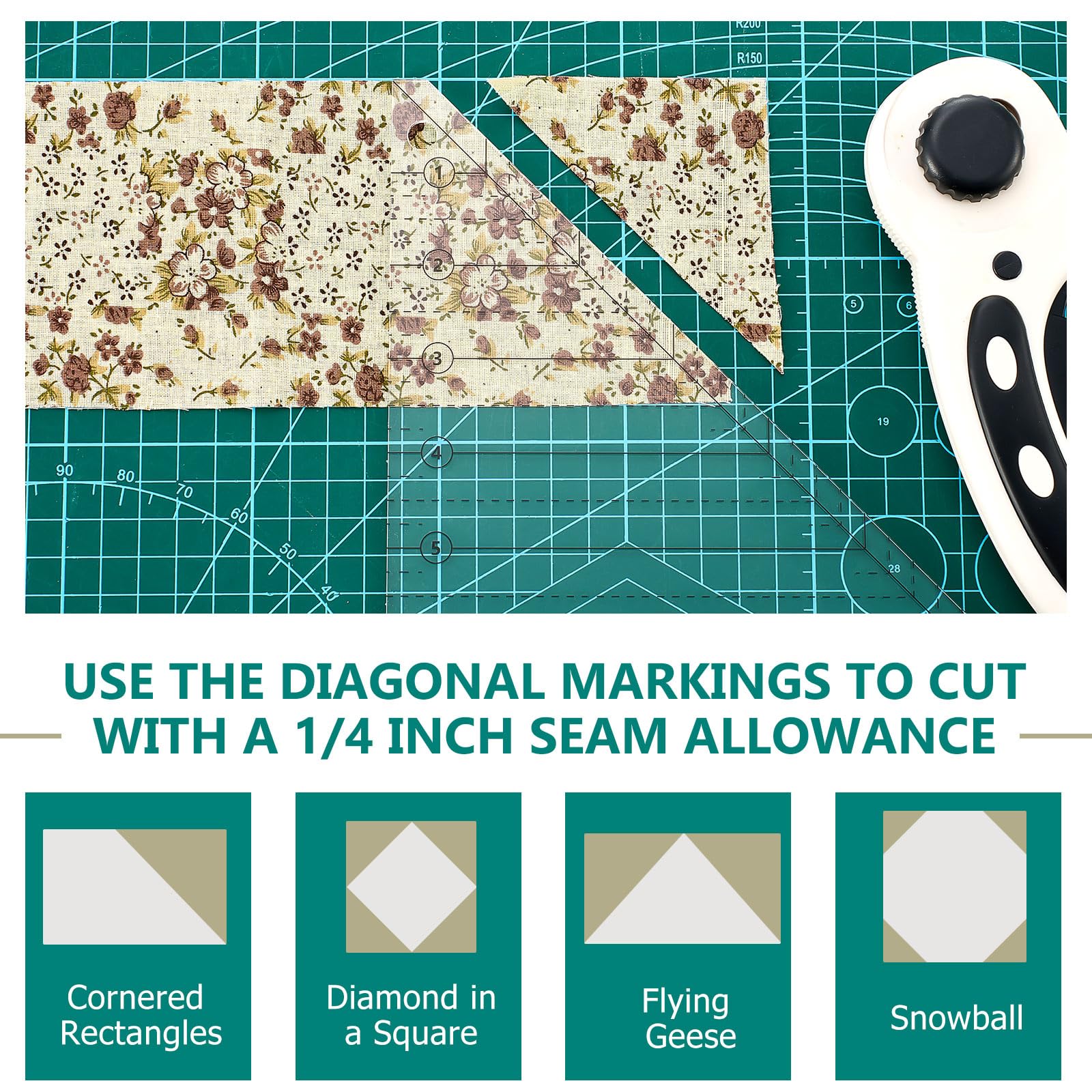 Snapklik.com : Simple Folded Corners Ruler 10.5 Inch Acrylic Folded ...