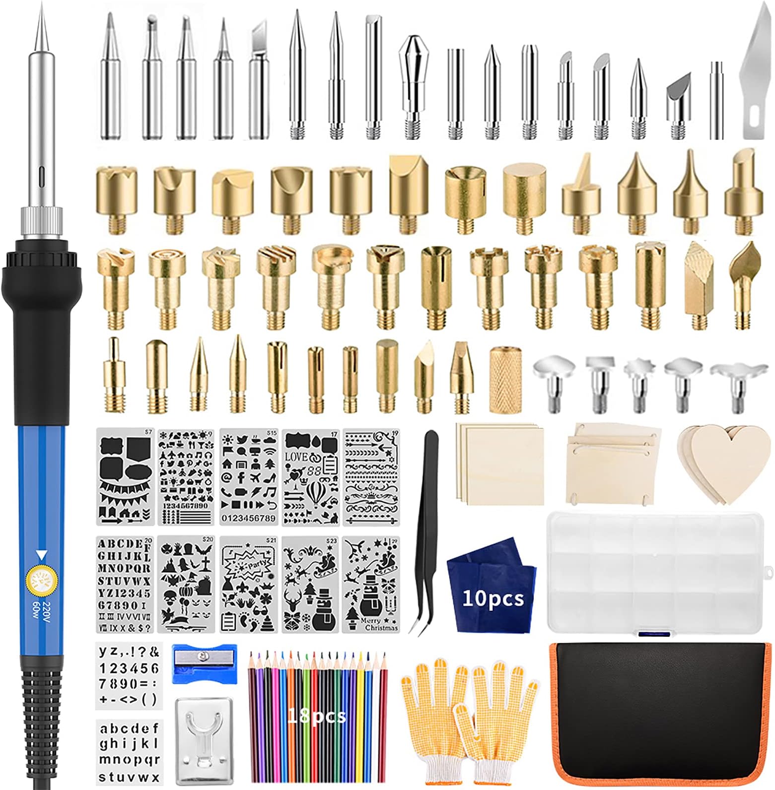 Amazon.com: Wood Burning kit - 122Pcs Professional Wood Burning Tool ...