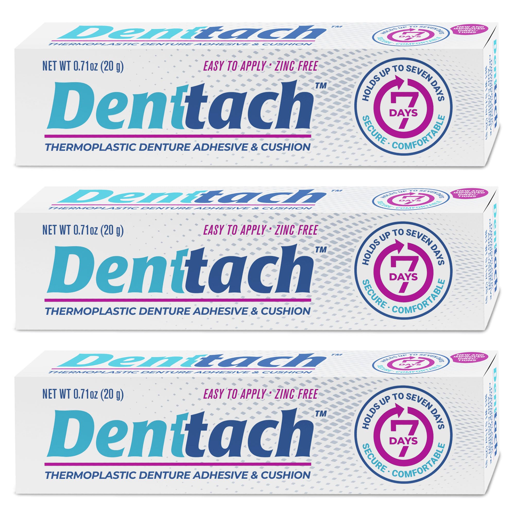 Amazon.com : Denttach Denture Adhesive, Thermoplastic Denture Adhesive ...