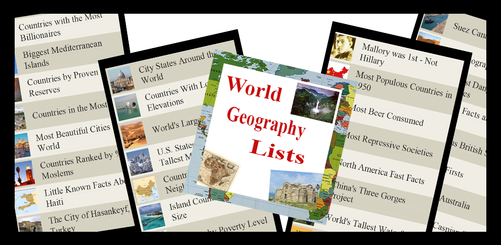 World Geography Lists - App on Amazon Appstore