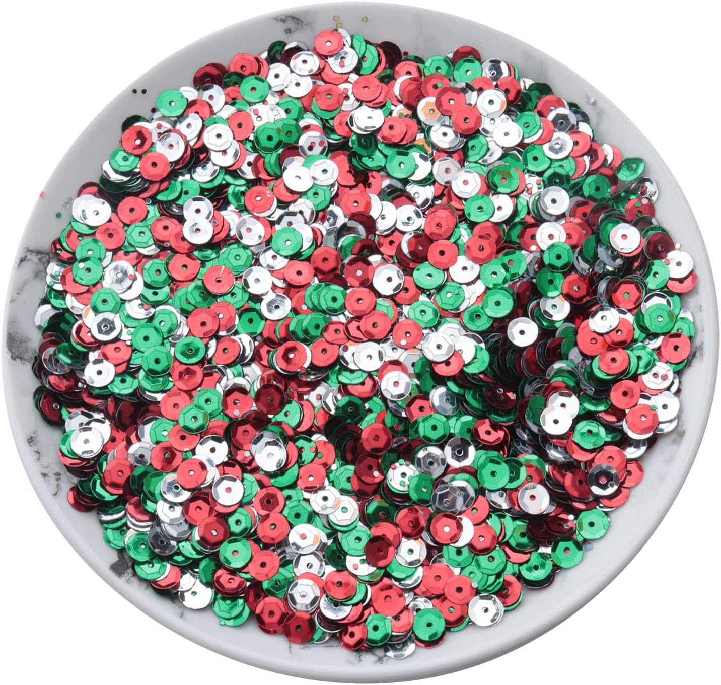 Amazon.com: Hapeper 20000 Pieces Christmas Glitter Sequins Loose Cup ...