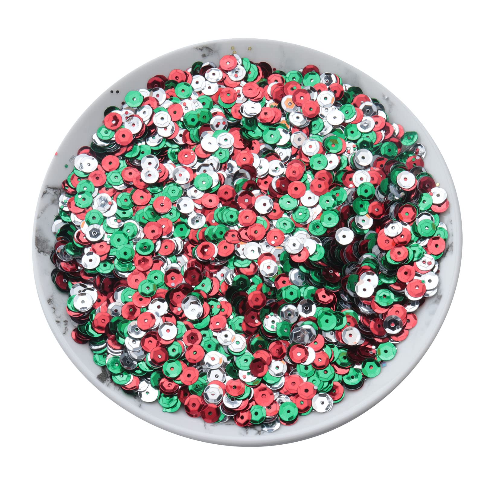 Amazon.com: SOWAKA 50 Gram Loose Sequins 6 mm Small Vintage Cup Sequins ...