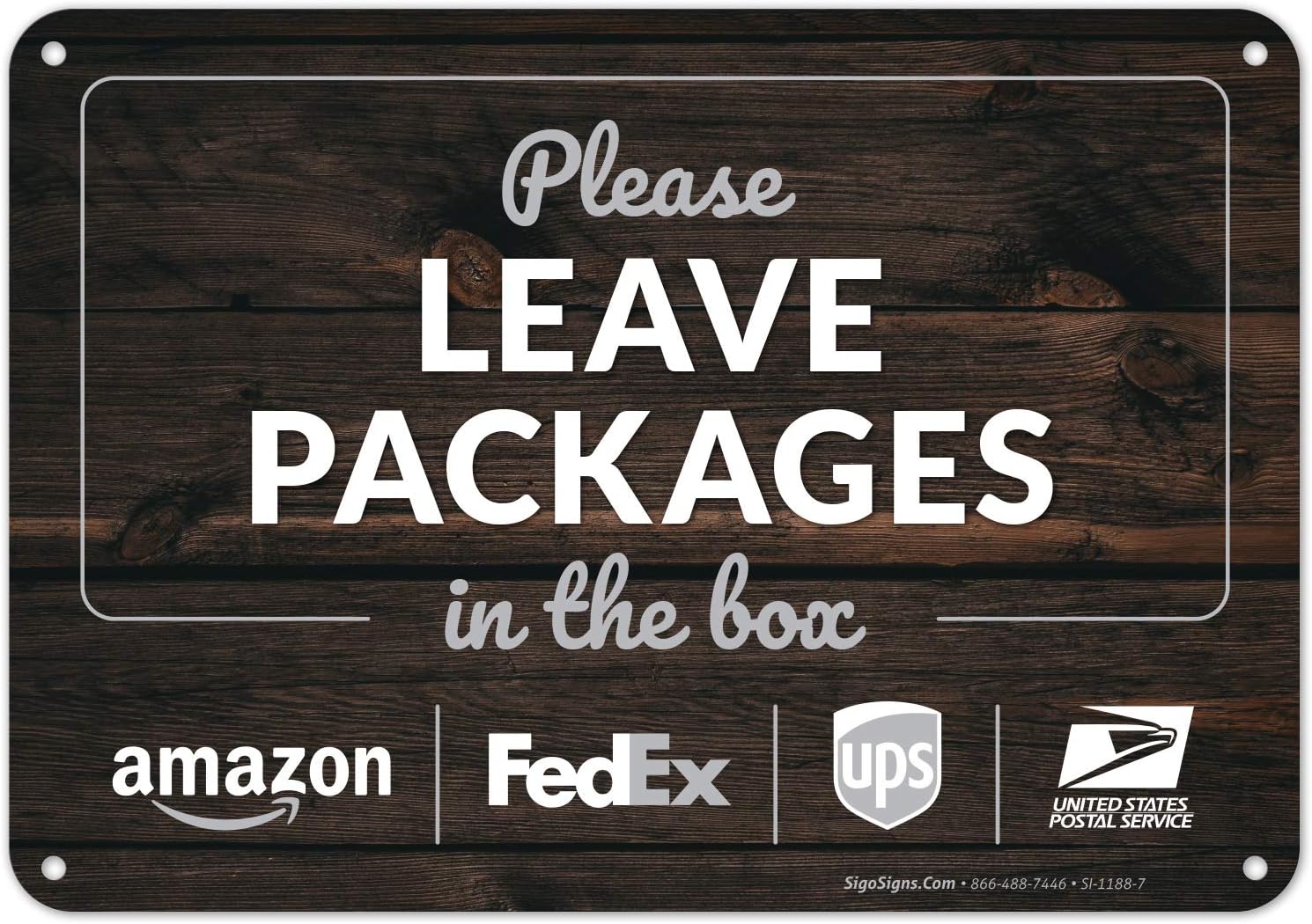 Amazon.com: Package Delivery Sign, Please Leave Packages in The Box ...