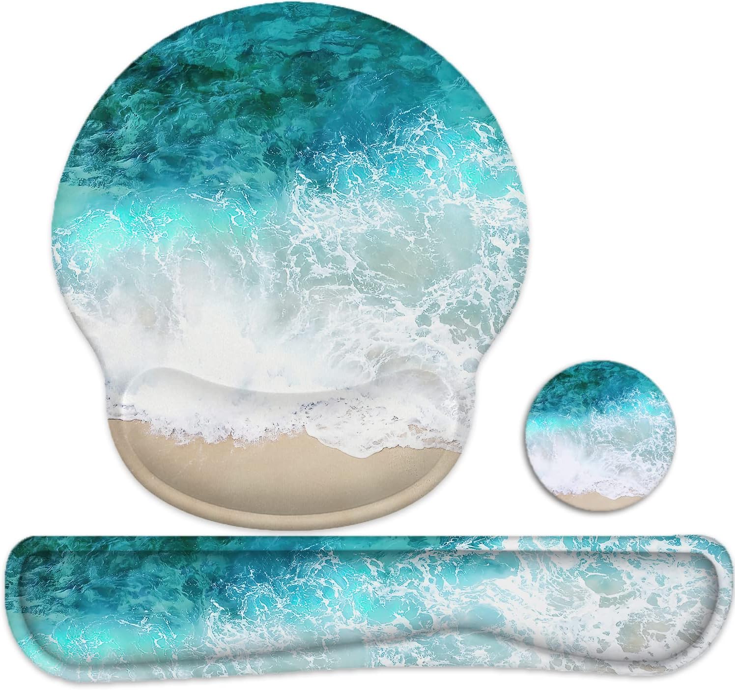 Amazon.com : Lateefah Mouse Pad with Wrist Rest, 3-in-1 Gaming Mouse ...