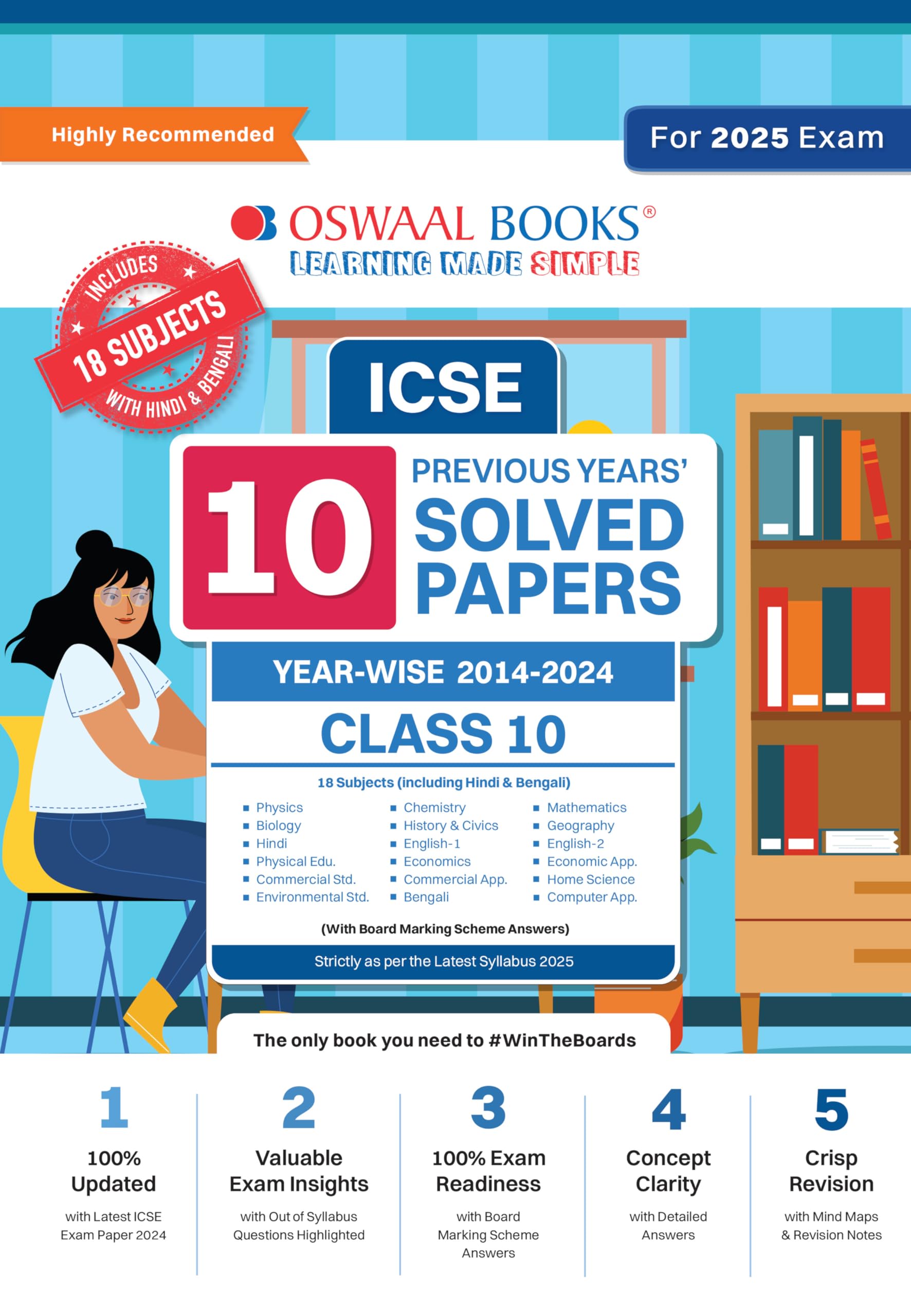 Oswaal ICSE 10 Previous Years' Solved Papers Class 10 |(18 Subjects ...