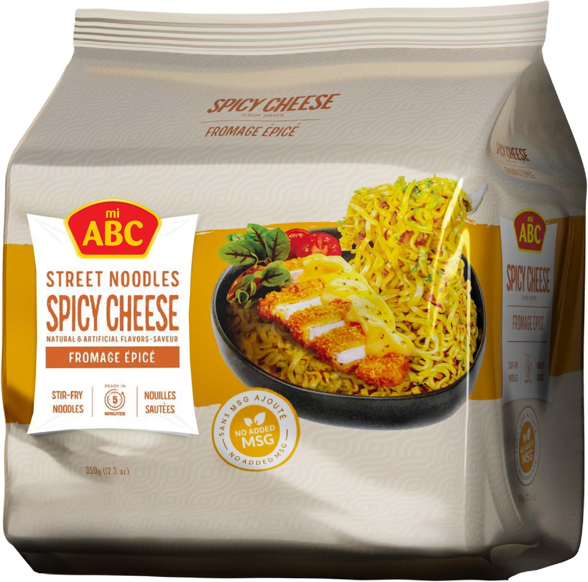 Amazon.com: ABC Spicy Garlic & Cheese Street Noodles, 12.3 Oz (Pack of ...
