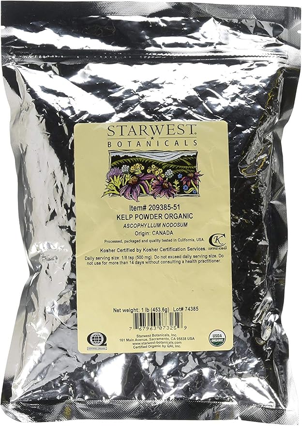Amazon.com : Starwest Botanicals Organic Kelp Powder, 16 Ounce (Pack of ...