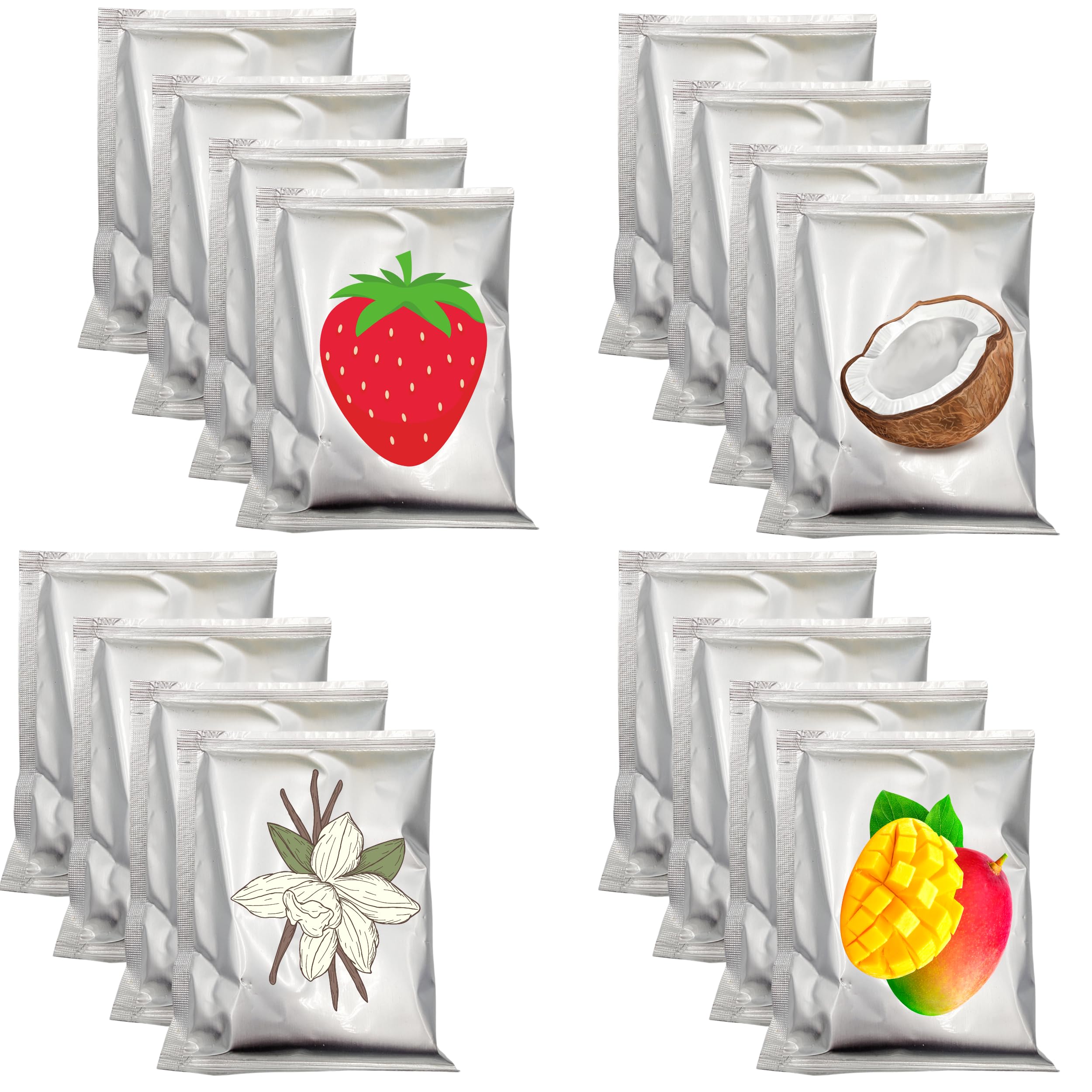 Assorted Flavour Milkshake Powder Packets - 16 Individual Servings Of 3 ...
