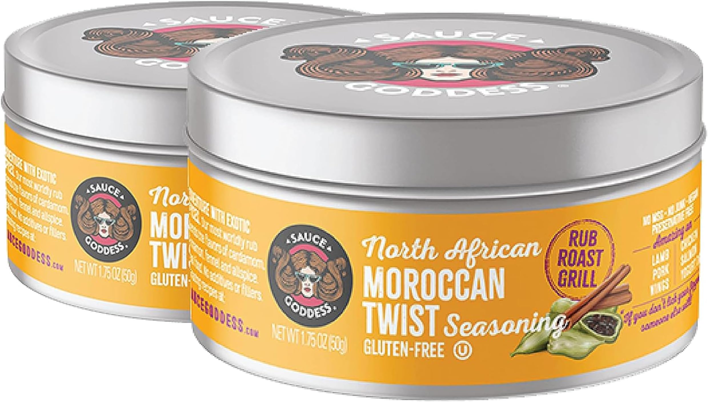 Amazon.com : Sauce Goddess Moroccan Twist Spice Shaker (2-Pack ...