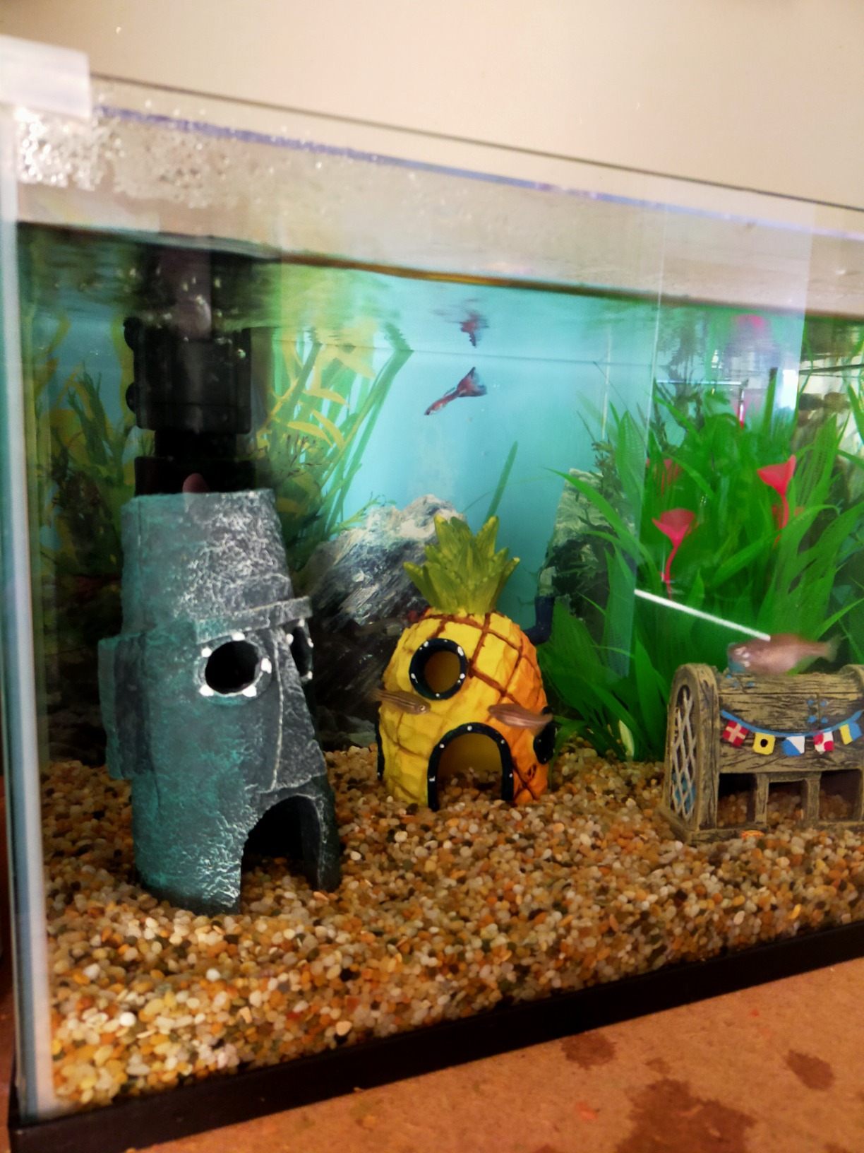 SLOCME Aquarium Pineapple House Aquarium Ornament - Fish Tank Spongebob ...
