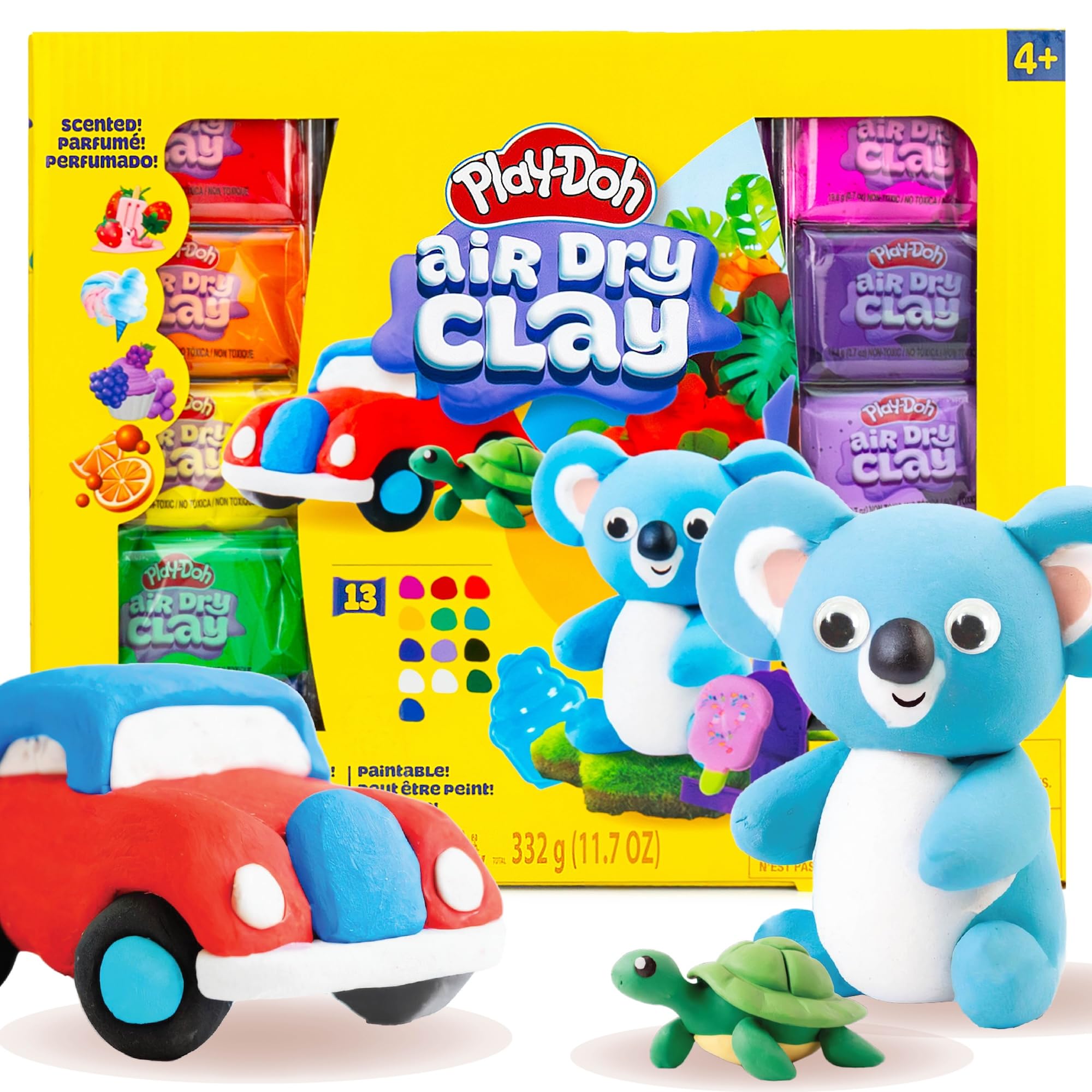 Amazon.com: Play-Doh Air-Dry Clay Scented Variety Pack, Air Dry Clay ...