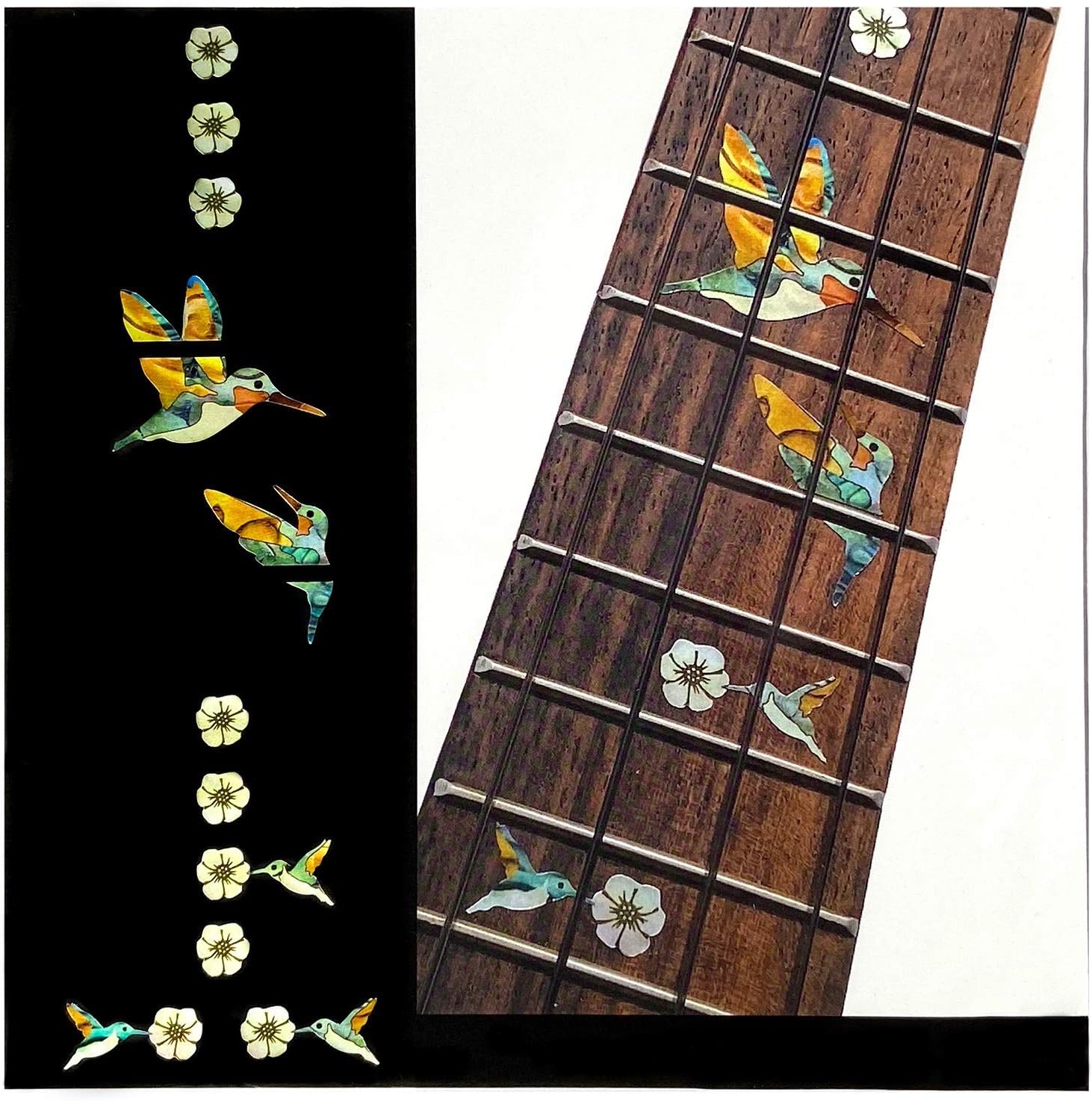 Amazon.com: Bee Hummingbirds - Fret Markers Inlay Stickers Decals for ...
