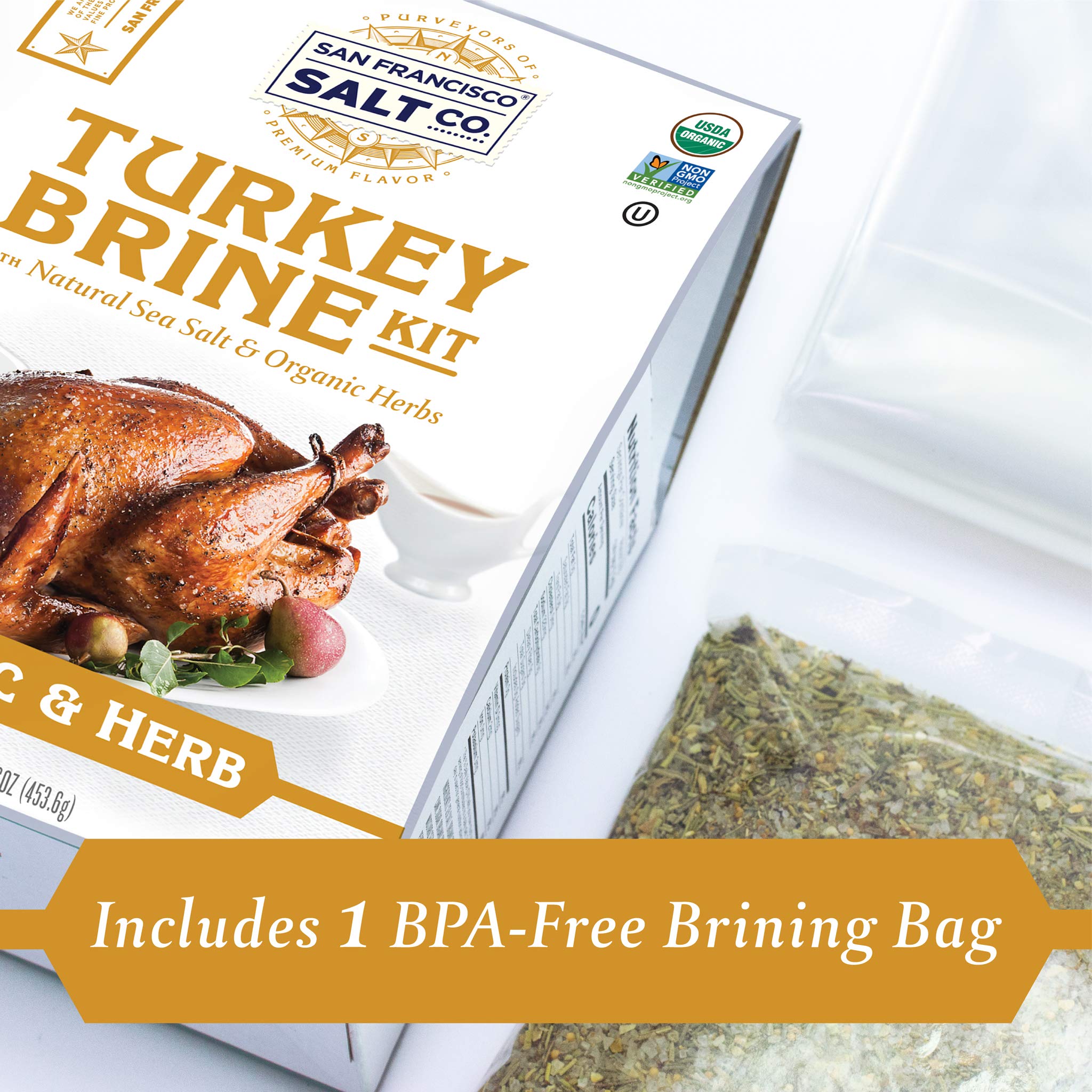 Snapklik.com : Organic Turkey Brine Kit - 16 Oz Garlic & Herb