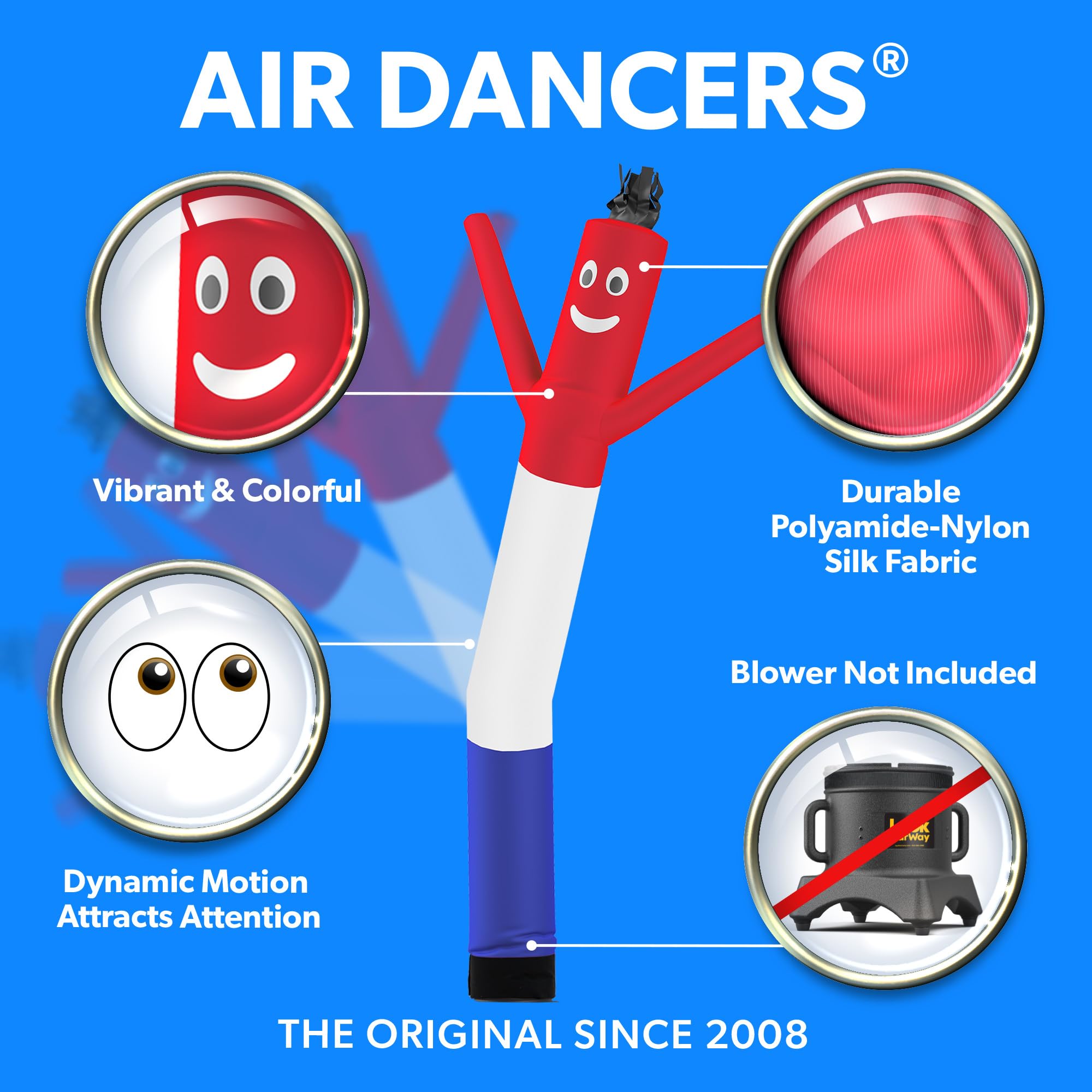 Snapklik.com : Air Dancers Inflatable Tube Man Attachment - 10 Feet ...
