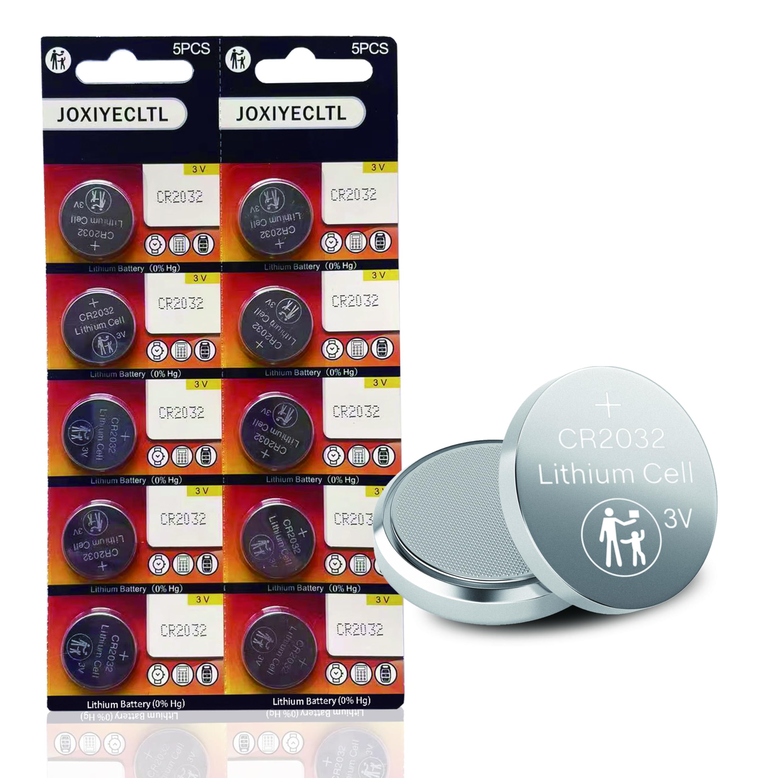 Amazon.com: JOXIYECLTL CR2025 Button Cell Batteries 3V Lithium ...