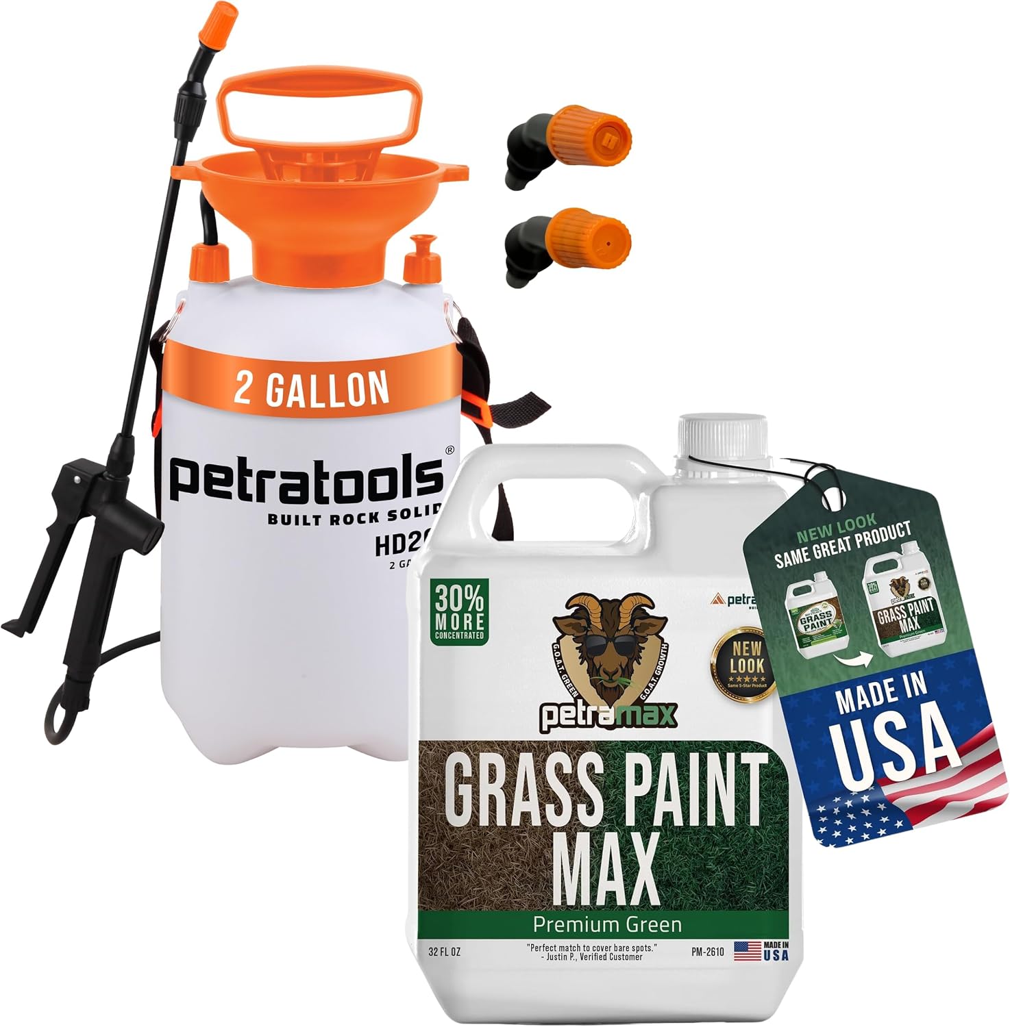 Amazon.com: PetraMax 32 oz Premium Green Grass Paint Sprayer Bundle ...