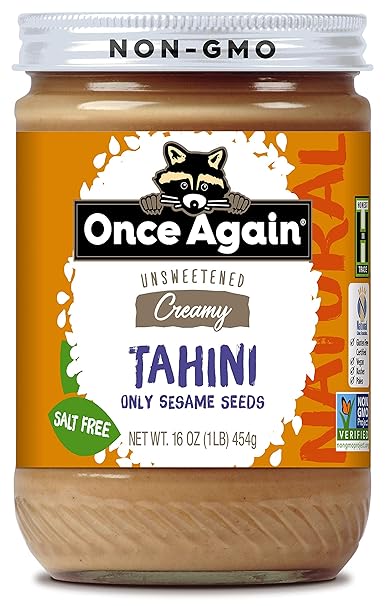 Amazon.com : Once Again Organic Tahini, Single Ingredient - Vegan, Non ...