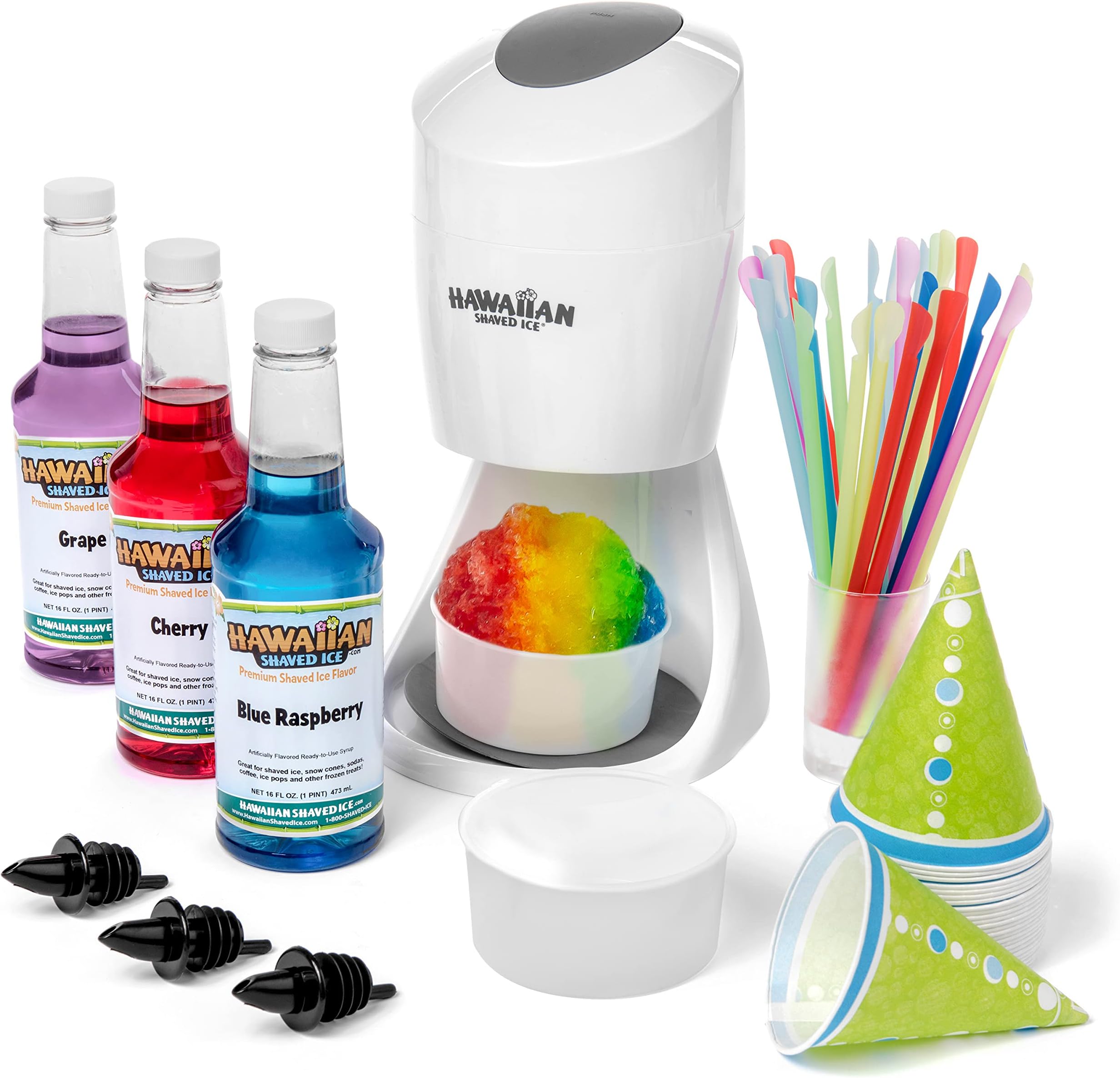 Shaved Ice Machine and Syrup Party Package | Includes S900 Shaved Ice ...