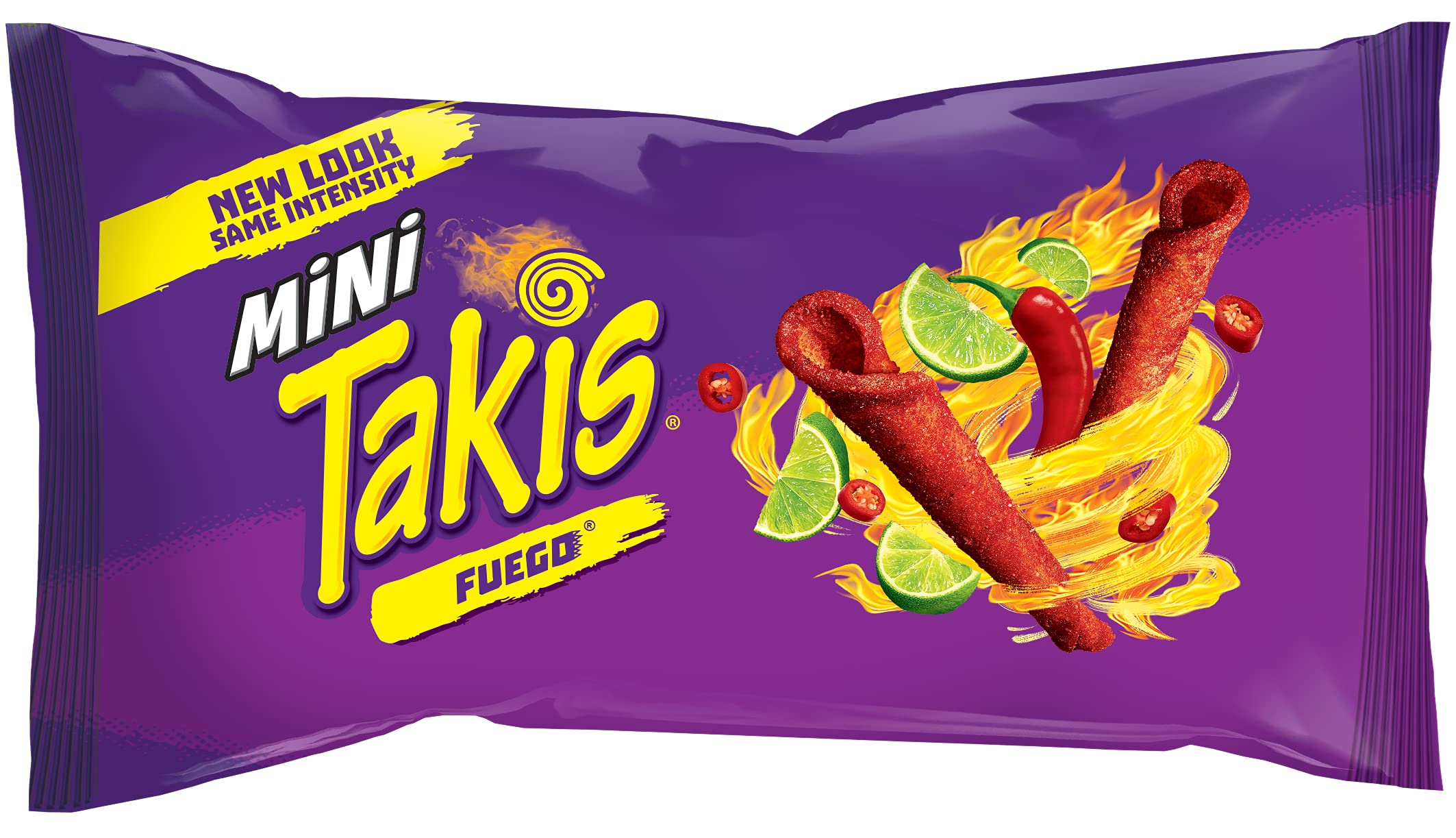 TAKIS Rolled Mini Fuego and Nitro Tortilla Chips Bag of 25 count Takis ...