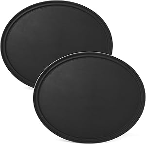 Amazon.com | CURTA 2-Pack Restaurant Grade Non-Slip Tray, NSF, Oval 24 ...