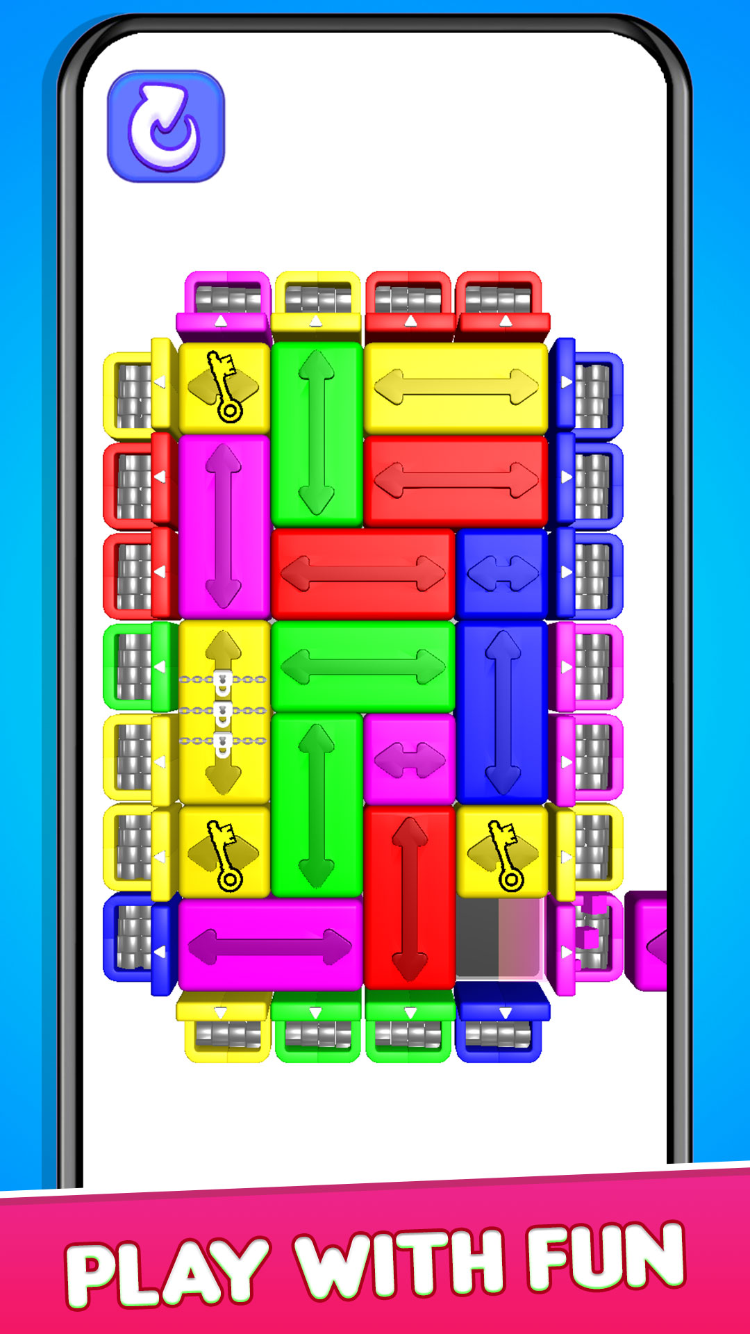 Color Block Jam Away Puzzle: Blocks Blast Matching Doors Color Sorting ...