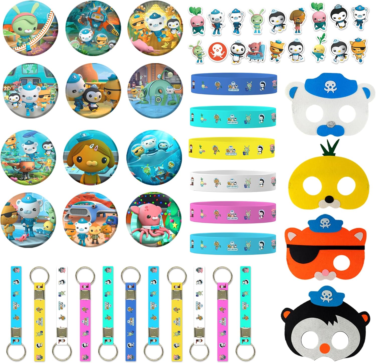 Amazon.com: 80pcs Octonaut Party Favors Birthday Party Supplies Include ...