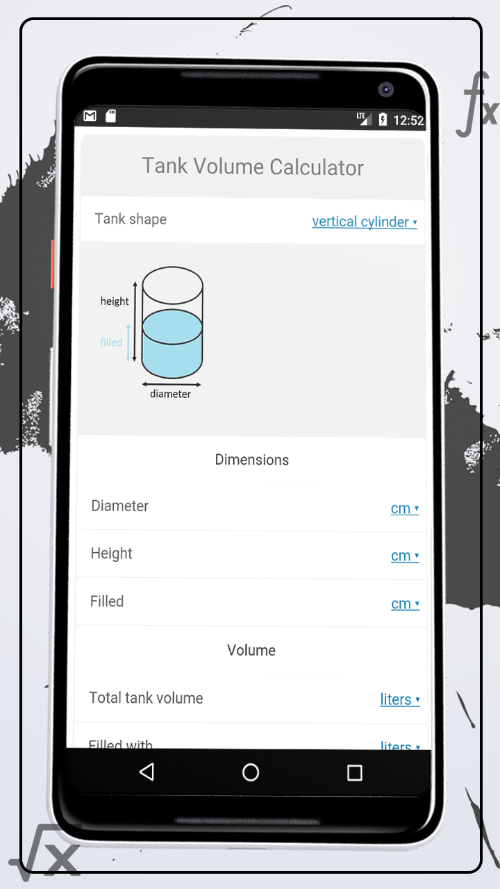 Tank Volume Calculator - App on Amazon Appstore