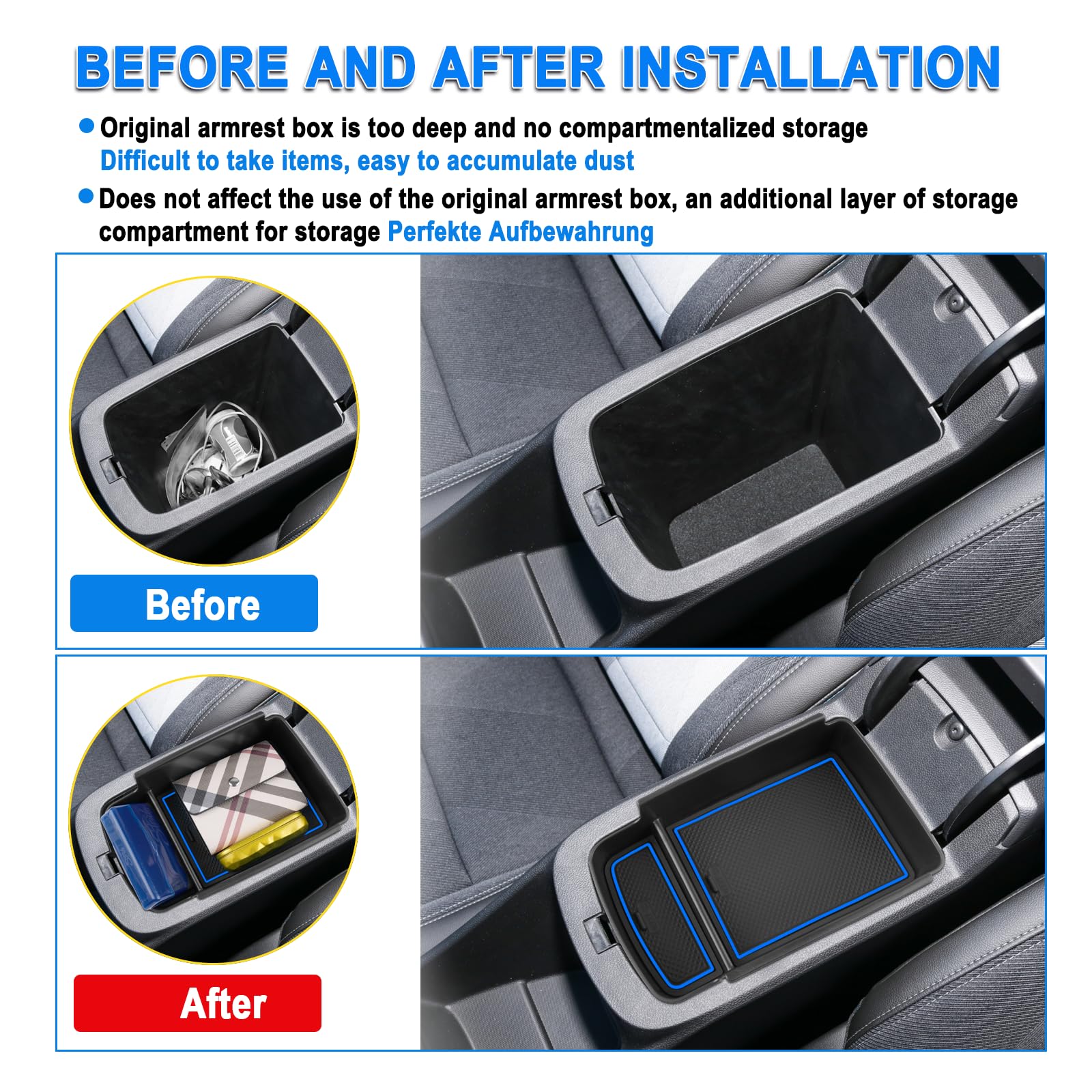 Snapklik.com : SHAOHAO 2025 2026 Chevy Trax Center Console Organizer ...