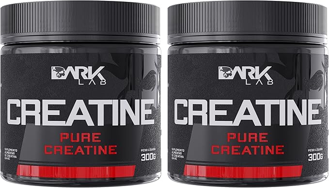 2x Creatina 100% Pura 300G Monohidratada Dark Lab | Aumento do ...