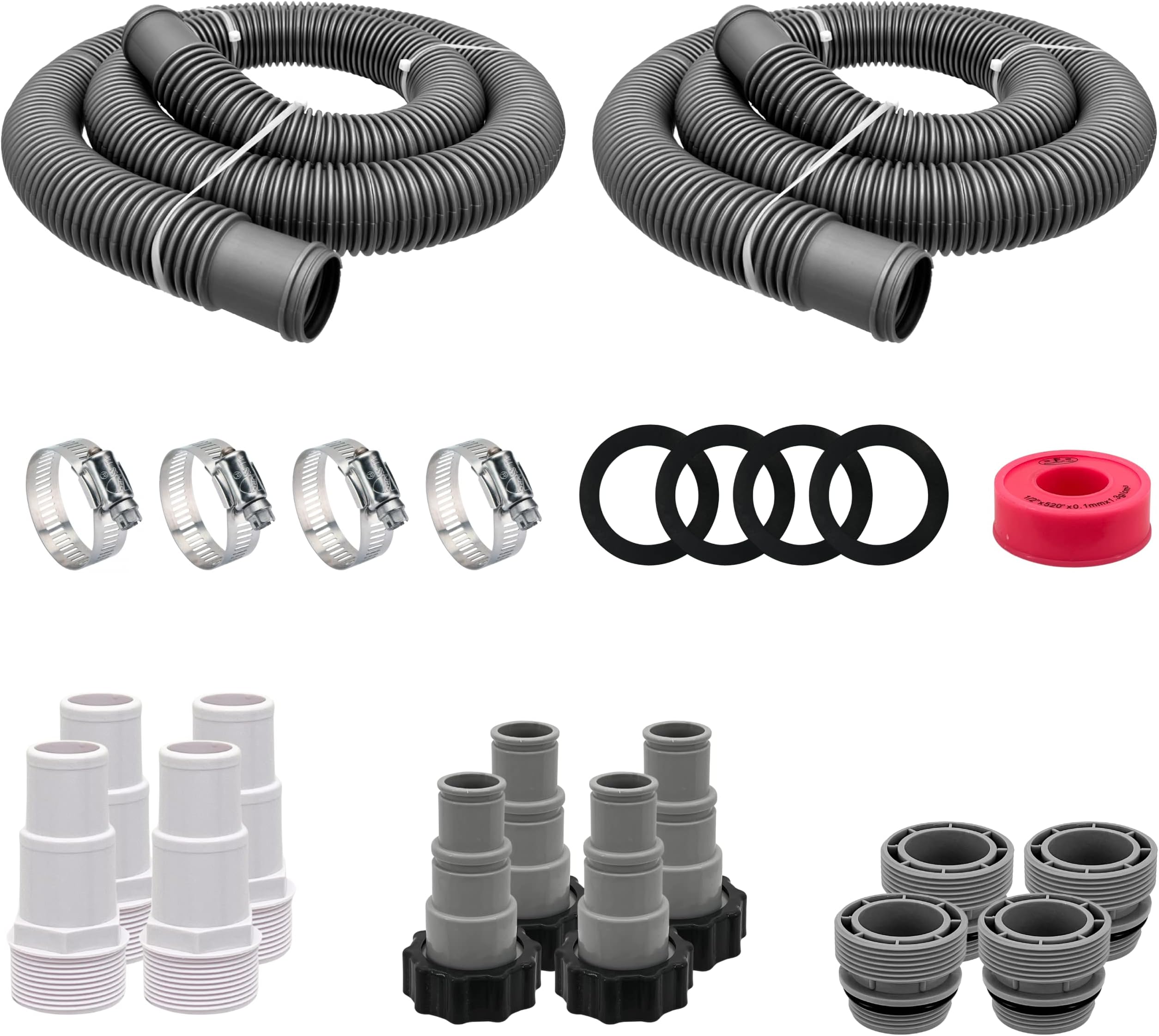 Amazon.com : FibroPool Universal Pool Hose Install Kit - Attach and ...