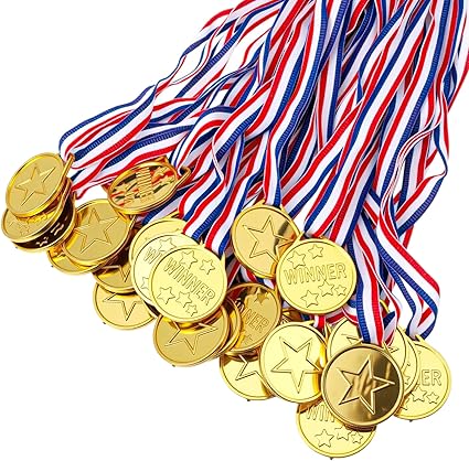 Amazon.com : Nogeqi 30 Pieces Medals for Kids Gold Medals for Awards ...