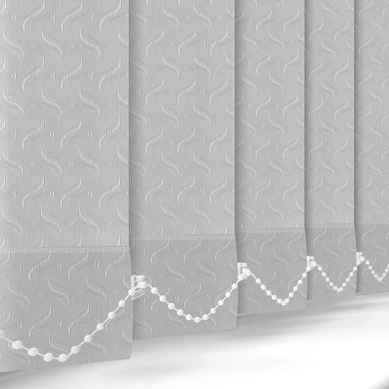 EUROBLINDS - Tern Grey Vertical Blind Slats Made To Measure 89mm (3.5 ...