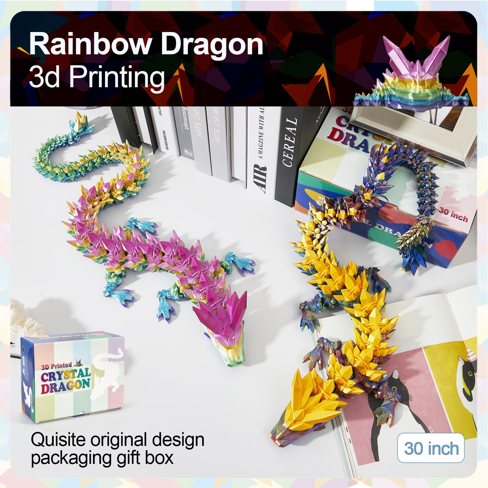 Snapklik.com : Meet Gladness 30 In 3D Printed Dragon, 30inch Dragon3D ...