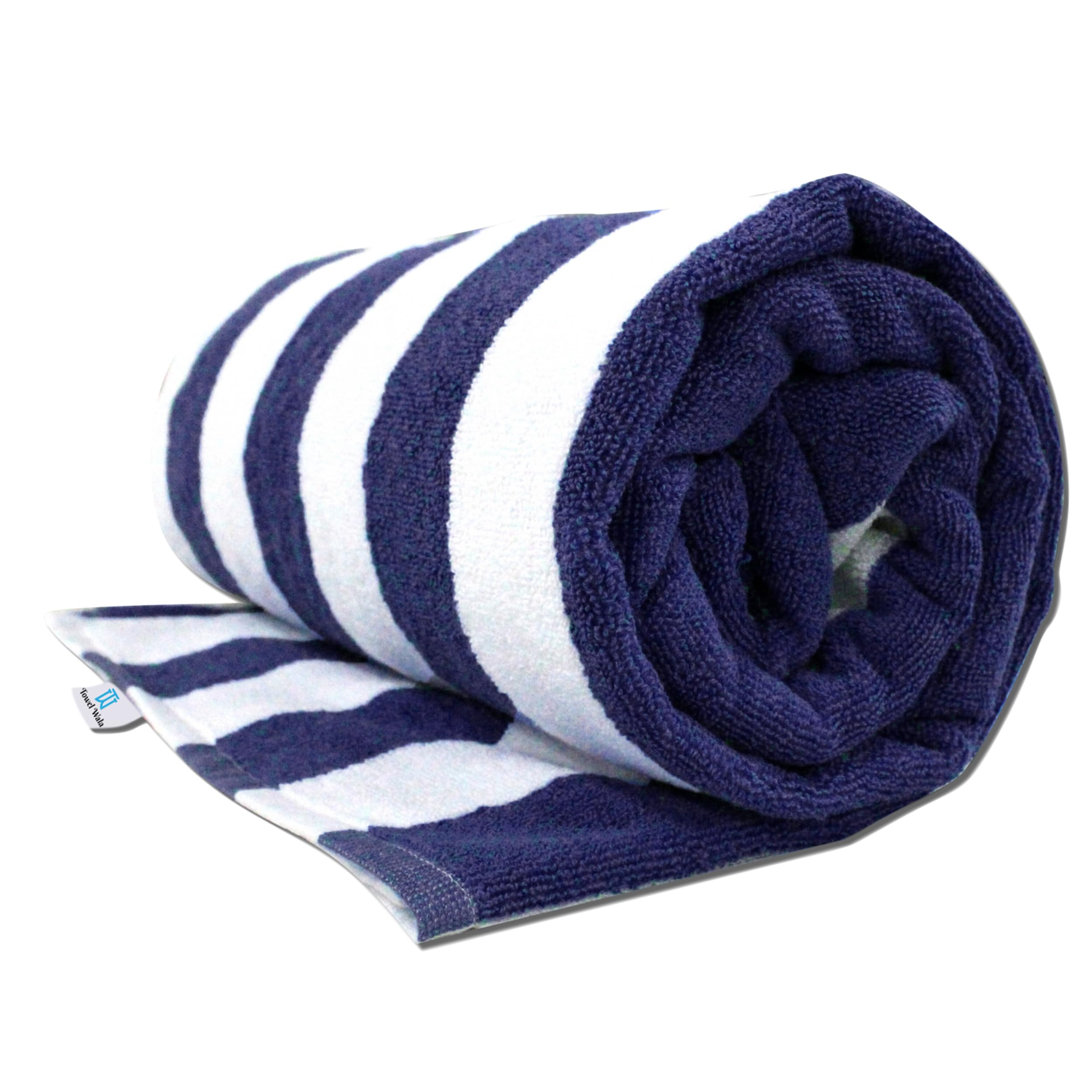 Towel Wala 450GSM Striped Soft Turkish Cotton Large Bath Towel for Men ...
