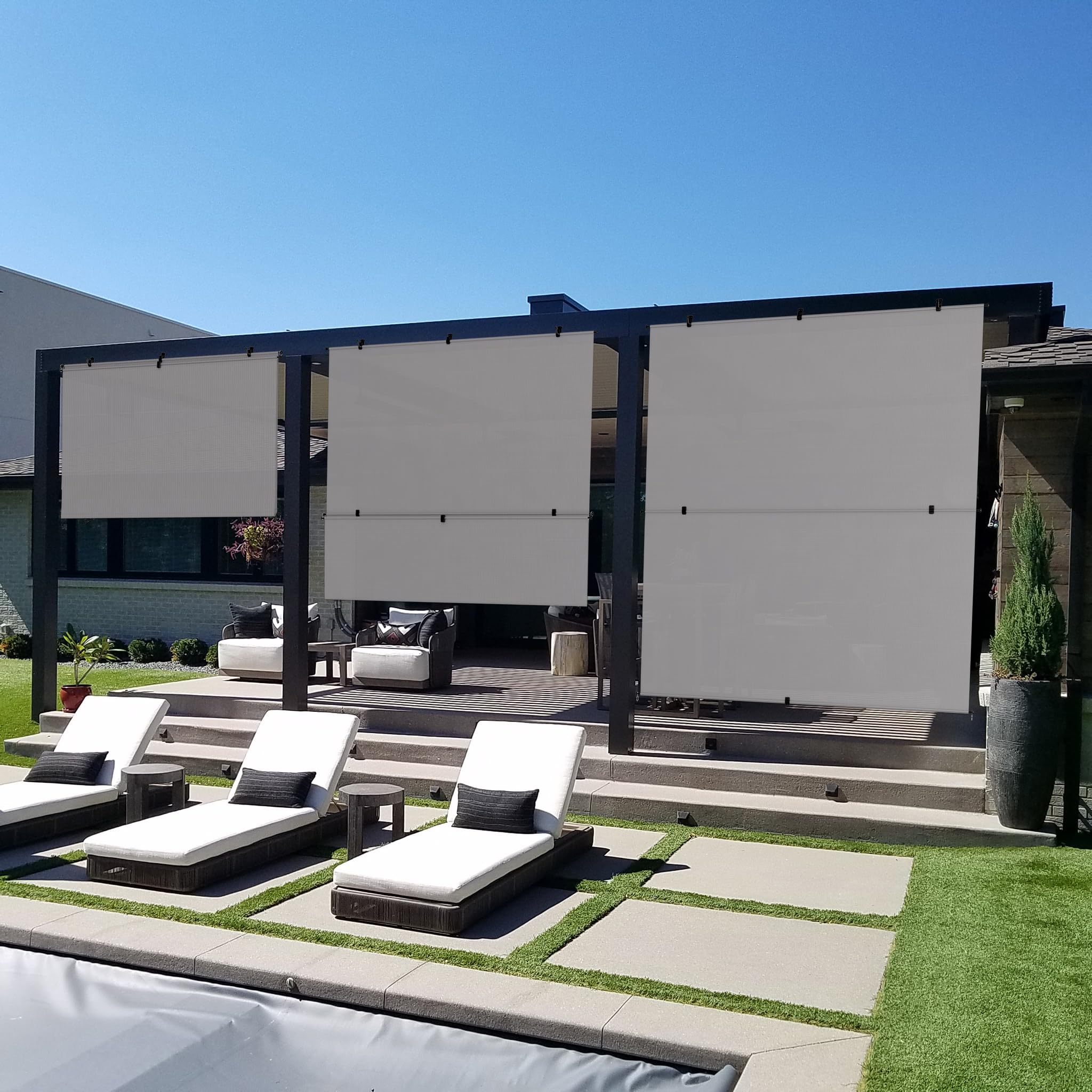 Snapklik.com : Patio Shades Foldable Outdoor Exterior Foldable Shades ...