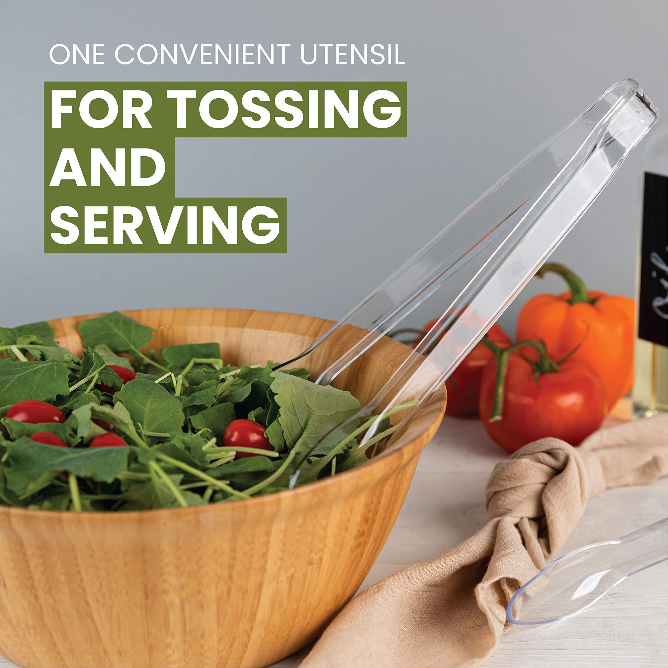 Snapklik.com : Plasticpro Disposable Plastic Serving Tongs 12 Inch ...