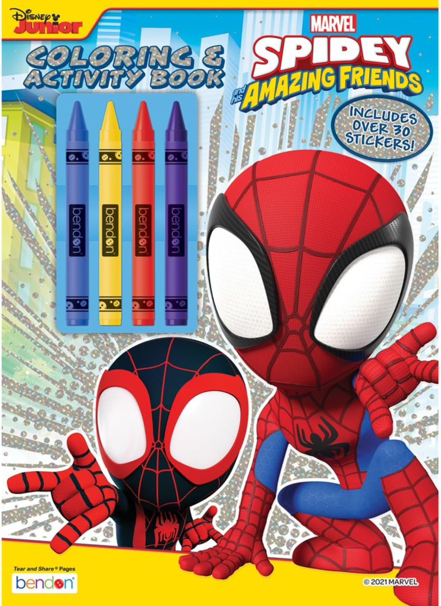 SPIDEY COLOURING AND ACTIVITY BOOK WITH CRAYONS : Amazon.ca: Toys & Games