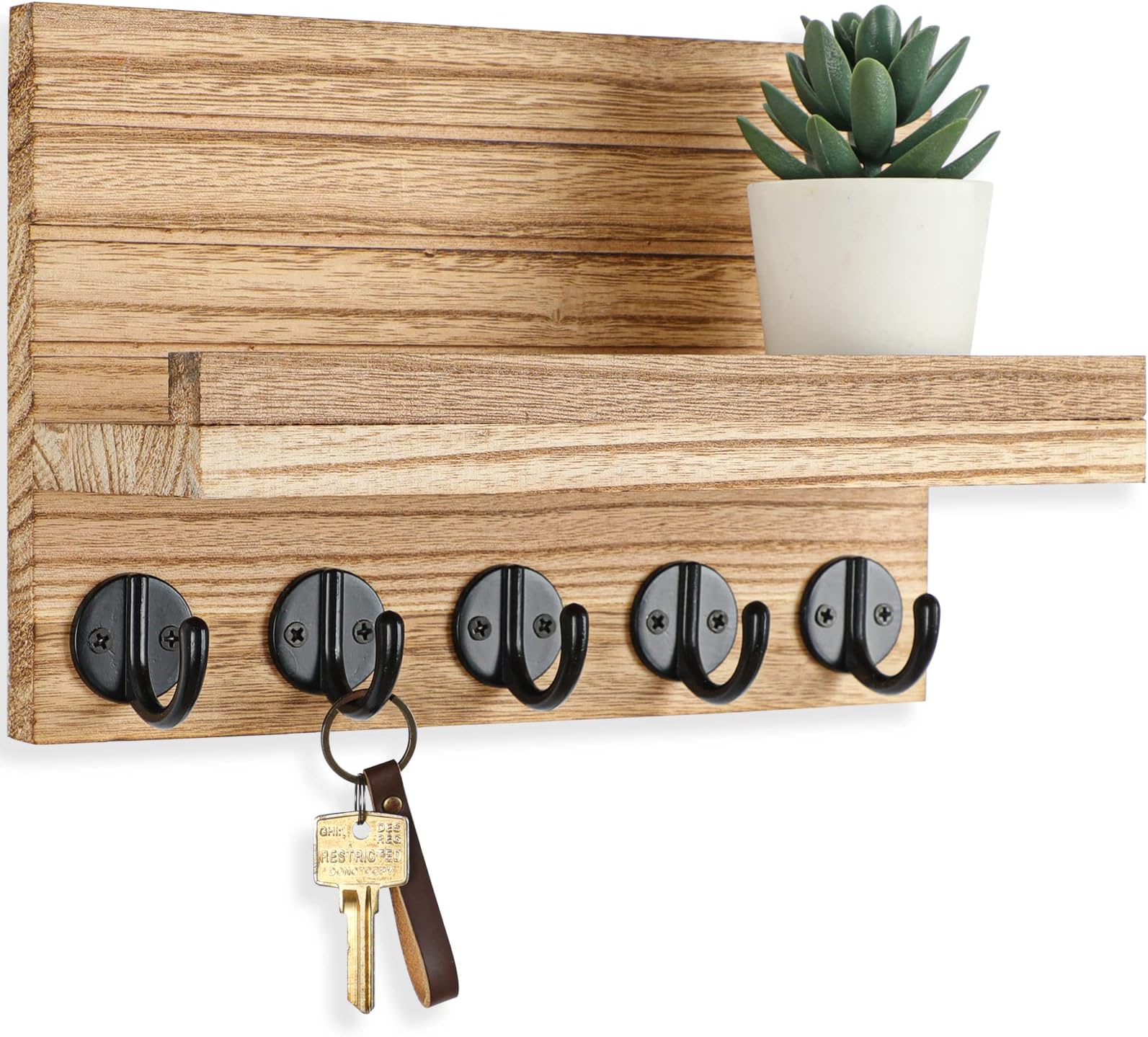 Amazon.com: Lwenki Key Holder for Wall, Decorative Key and Mail Holder ...