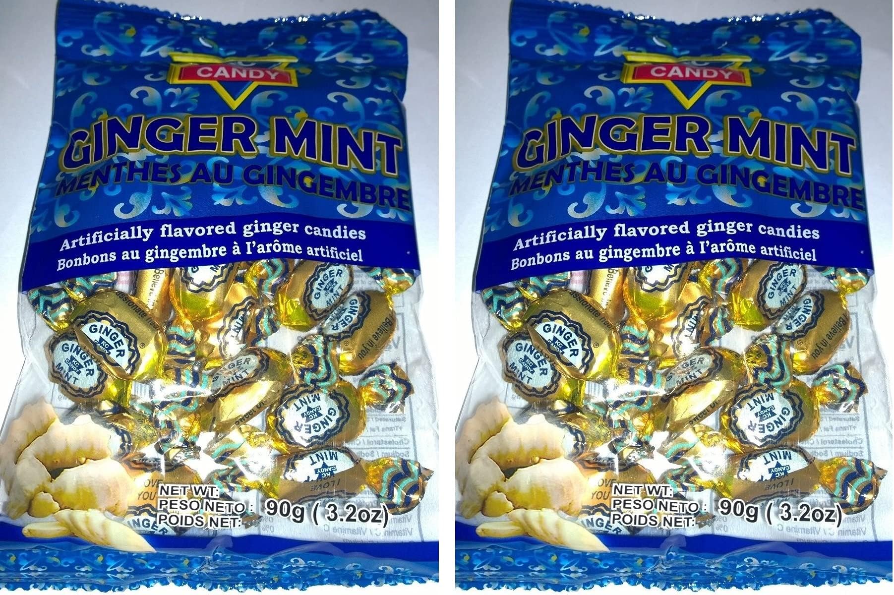 Amazon.com : KC Ginger Mints 2lbs 7.7ozs (1125g) : Grocery & Gourmet Food