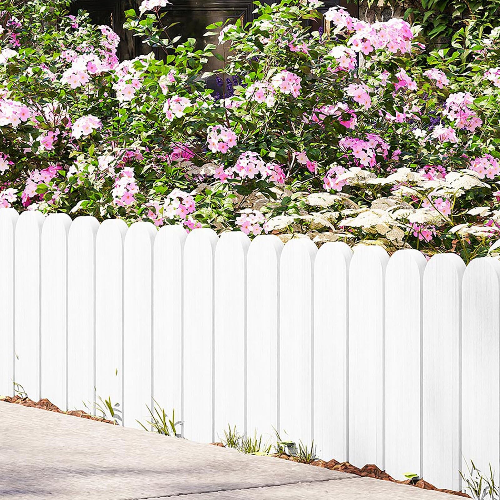 Sturdy Fence Flower Border Strong Metal Garden Fence Panels Set Of 5