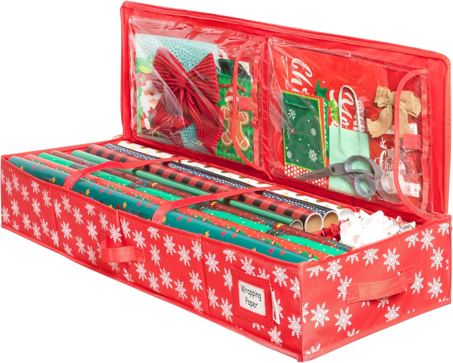 Wrapping Paper Storage Container – Fits up to 27 Rolls 1 3/8” Diam ...
