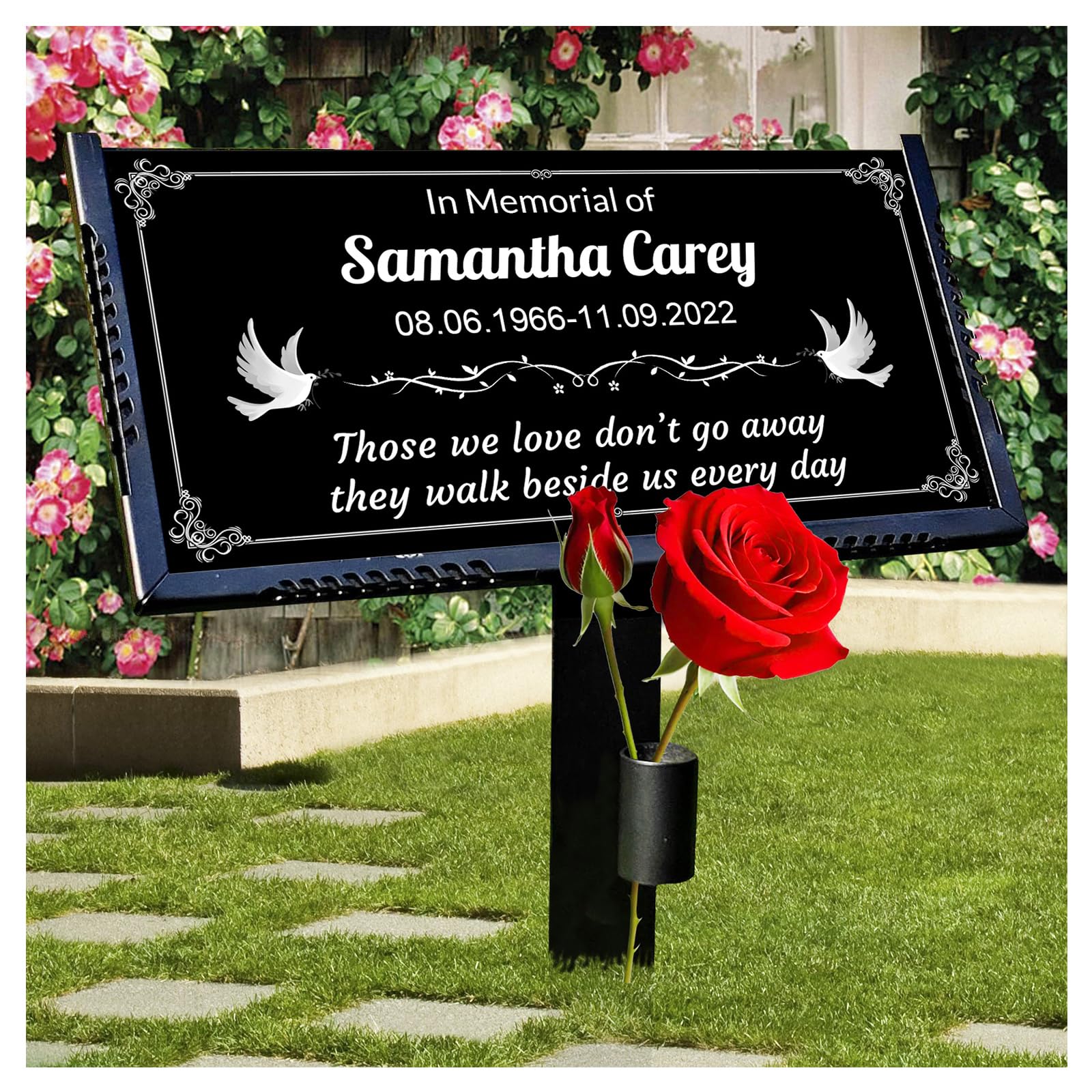 Snapklik.com : MDFUGEG Personalized Memorial Plaque,Headstones For ...