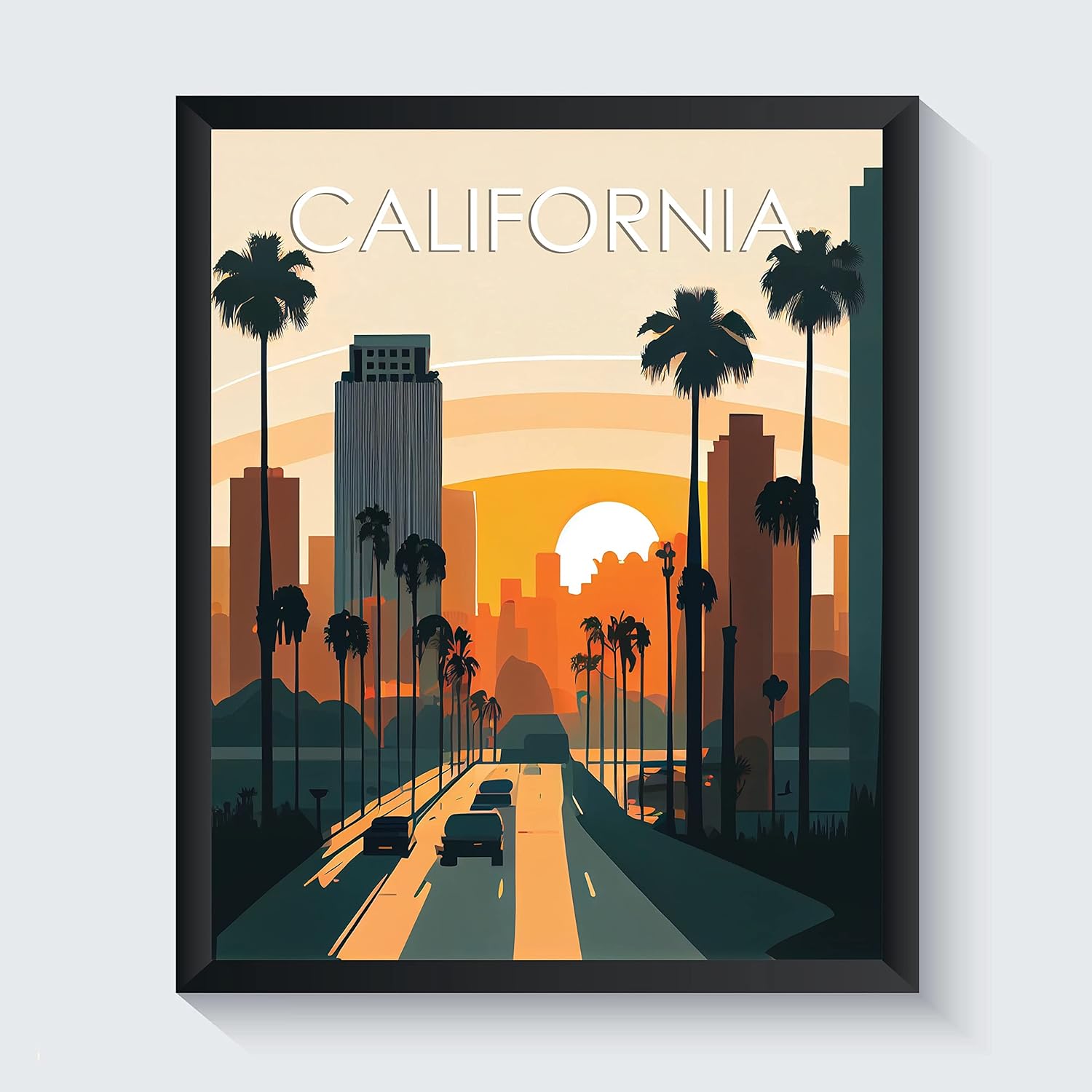 Amazon.com: HomeArtPrint California Scenery Art Print, California ...