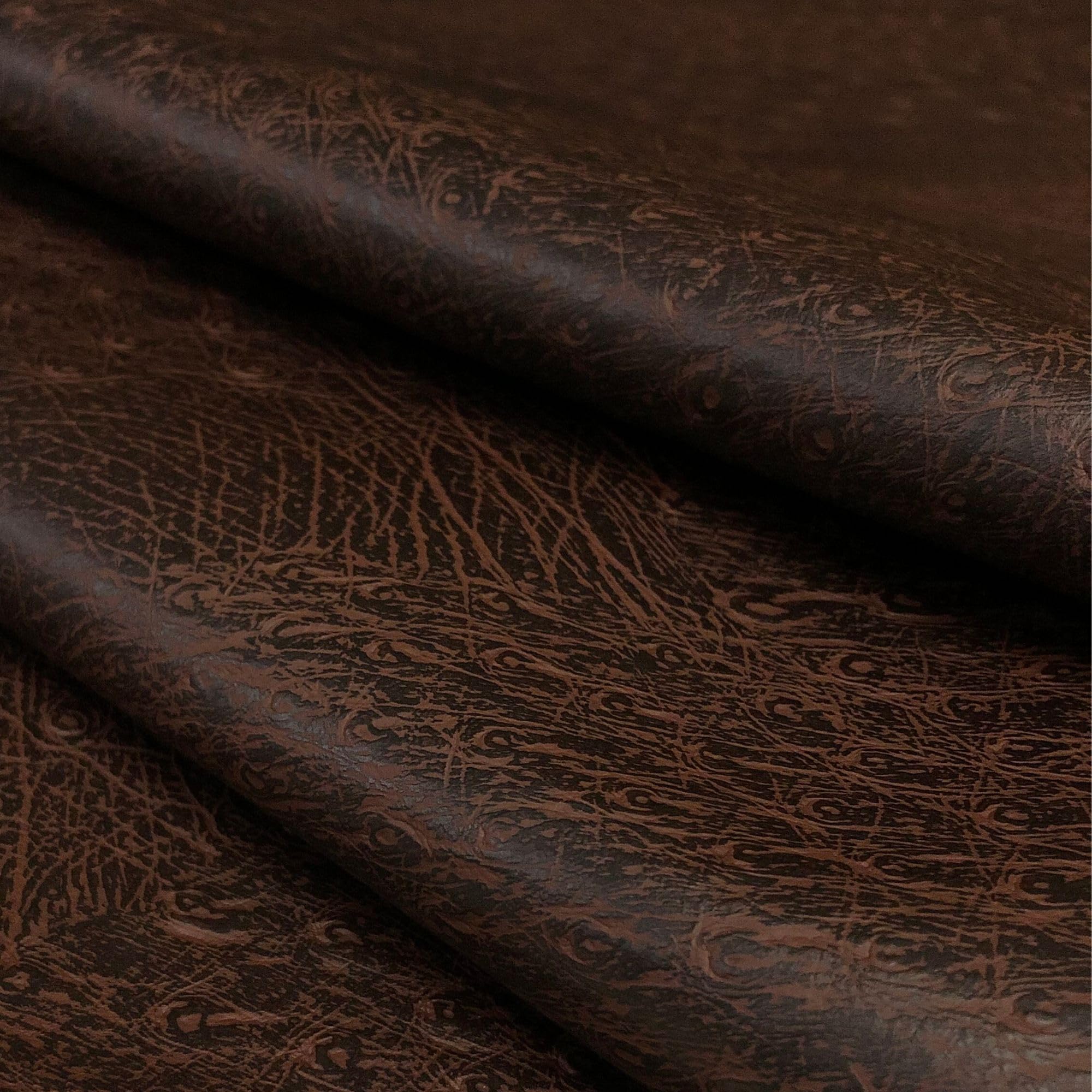 Amazon.com: Ostrich Faux Leather Fabric, Embossed Vinyl, Textured Craft ...