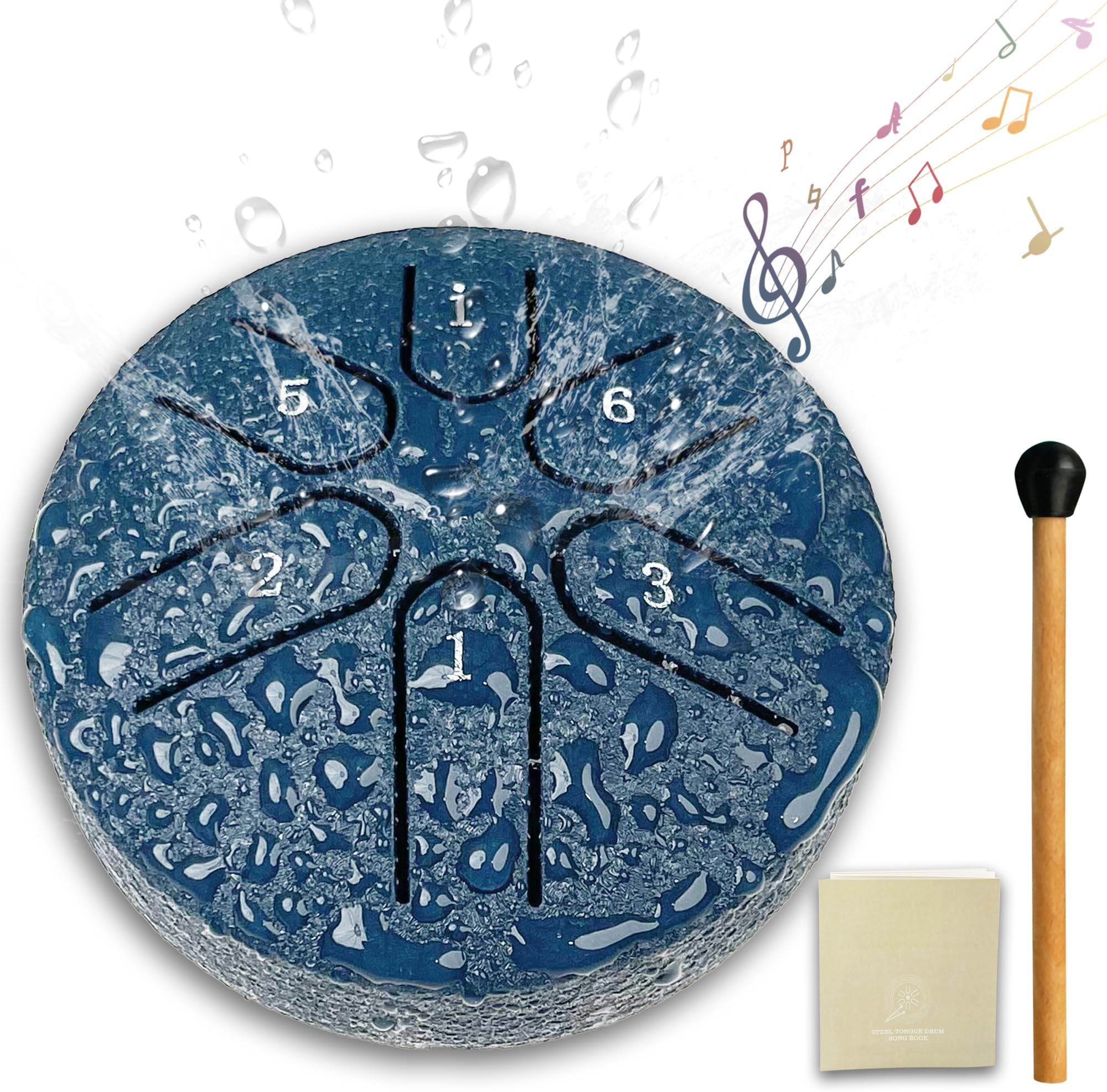 Amazon.com: Rain Drum for Outside Garden - 3 Inches 6 Notes Steel ...
