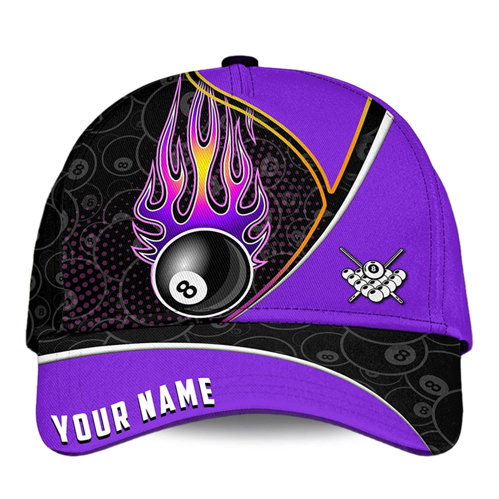 Print Billiard Trucker Caps Customizable Billiards Themed Mesh-Back ...